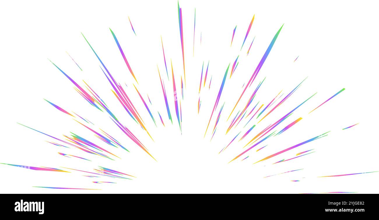 Light burst rainbow prism Cut Out Stock Images & Pictures - Alamy