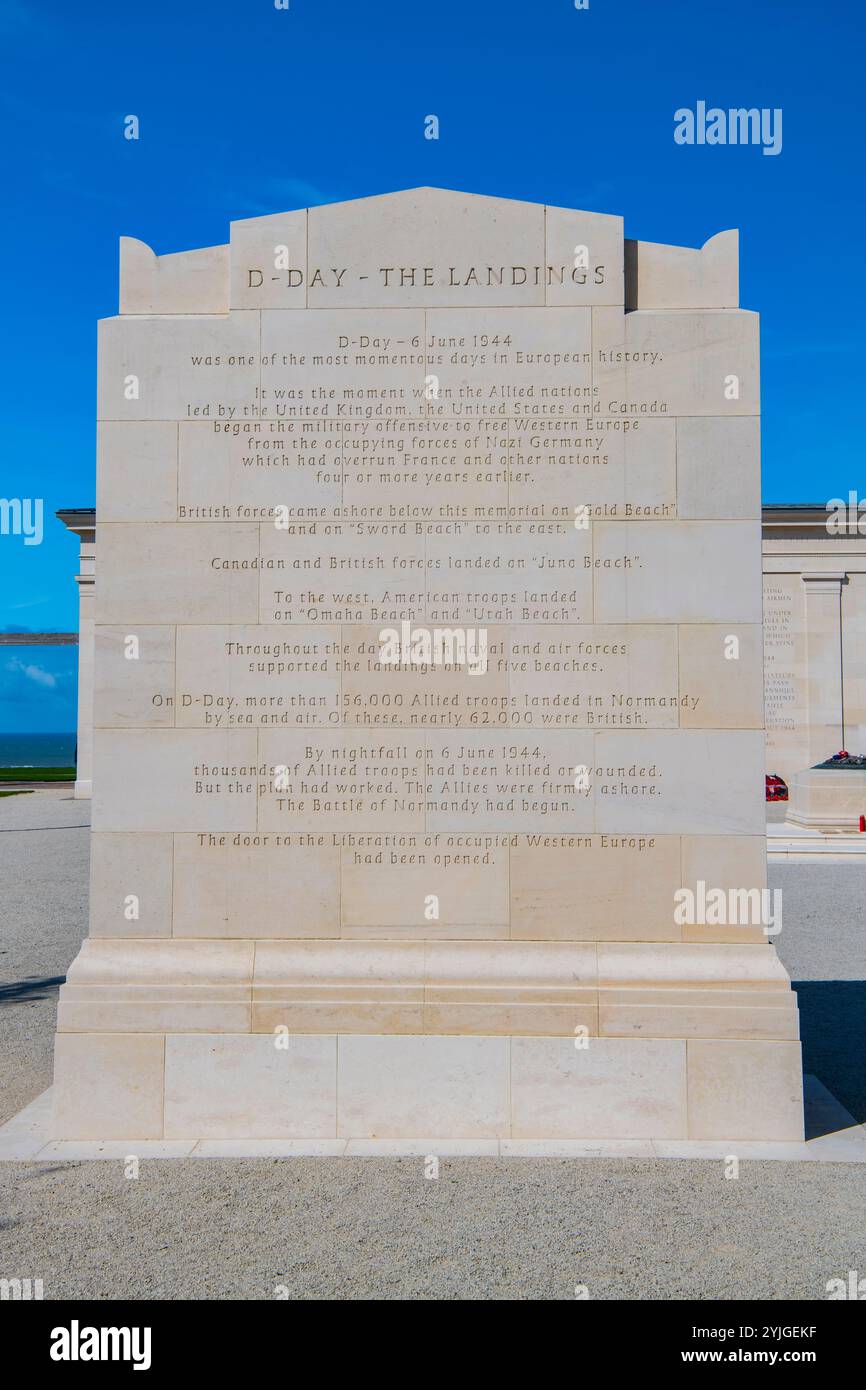 British Normandy Memorial in Normandy, France Stock Photo - Alamy