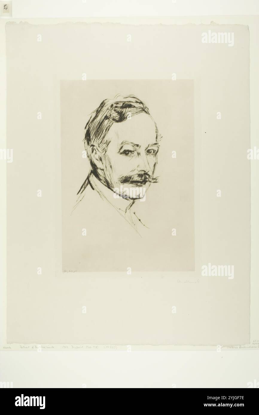 Dr. Max Linde. Edvard Munch (Norwegian, 1863-1944); printed by Otto ...
