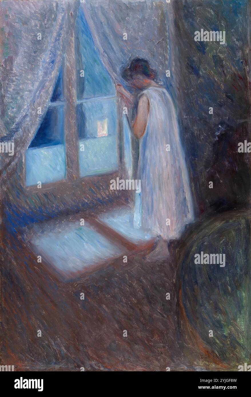 The Girl by the Window. Edvard Munch; Norwegian, 1863-1944. Date: 1893 ...
