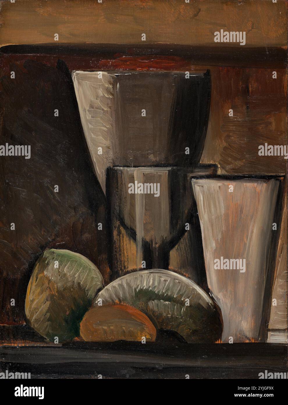 Pablo Picasso (Málaga, 1881-Mougins, 1973). Glasses and Fruit (1908 ...