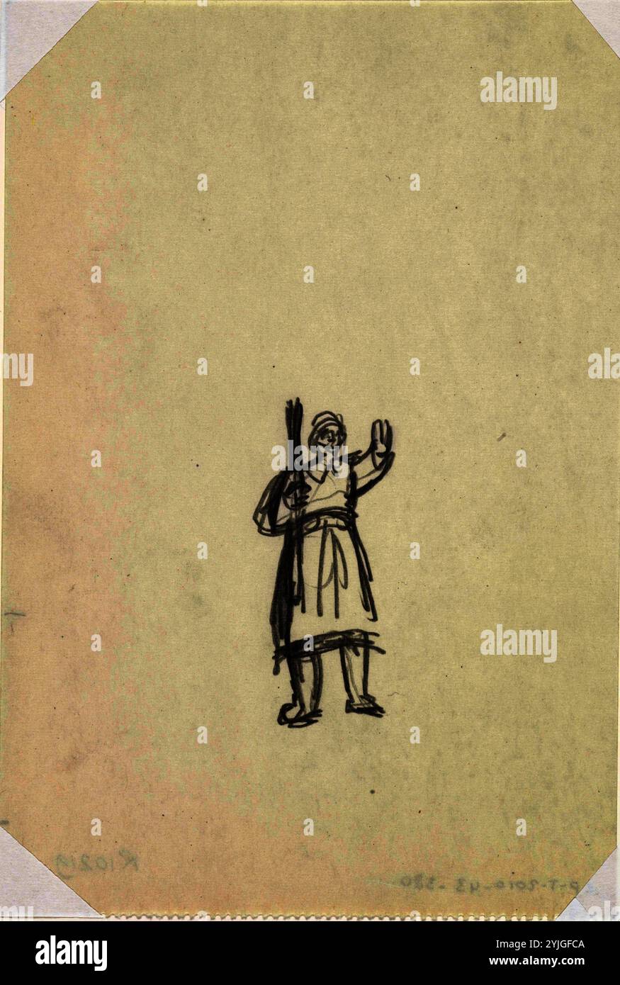 Design sketch poster for propaganda art protection in the army, sketch ...