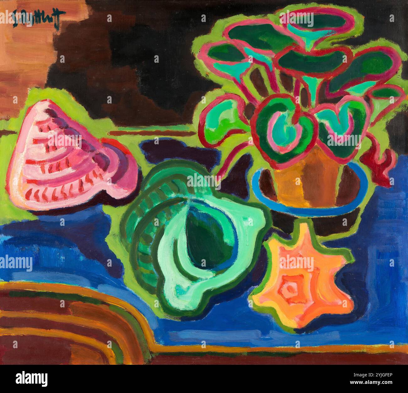 Karl Schmidt-Rottluff (Rottluff, 1884-Berlin, 1976). Sea Snails (1953 ...