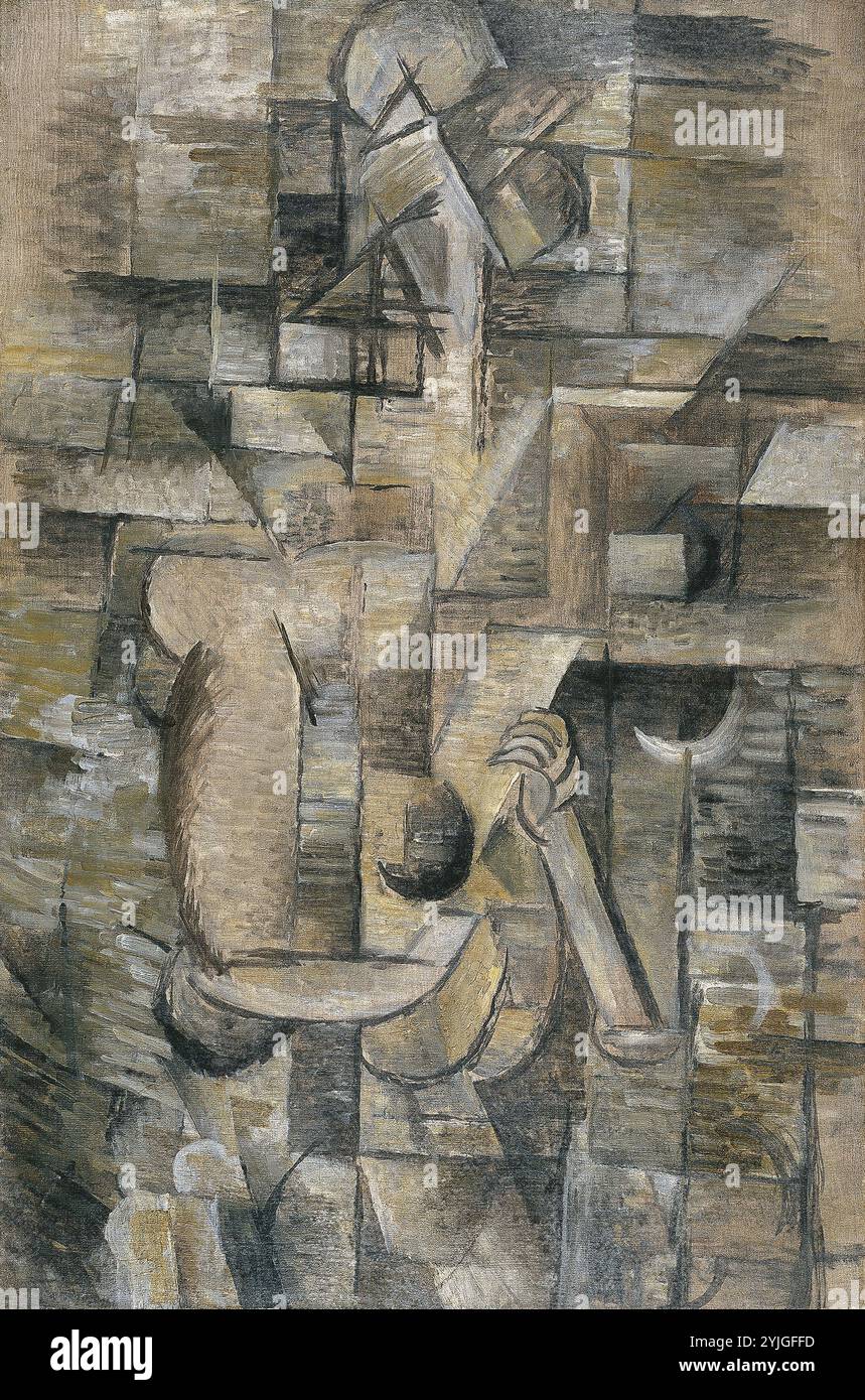 Georges Braque (Argenteuil, 1882-Paris, 1963). Woman with a Mandolin ...