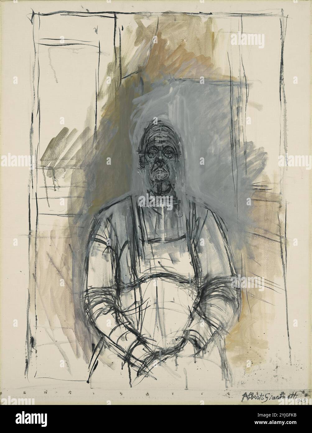 Alberto Giacometti (Borgonovo, 1901-Chur, 1966). Portrait of a Woman ...