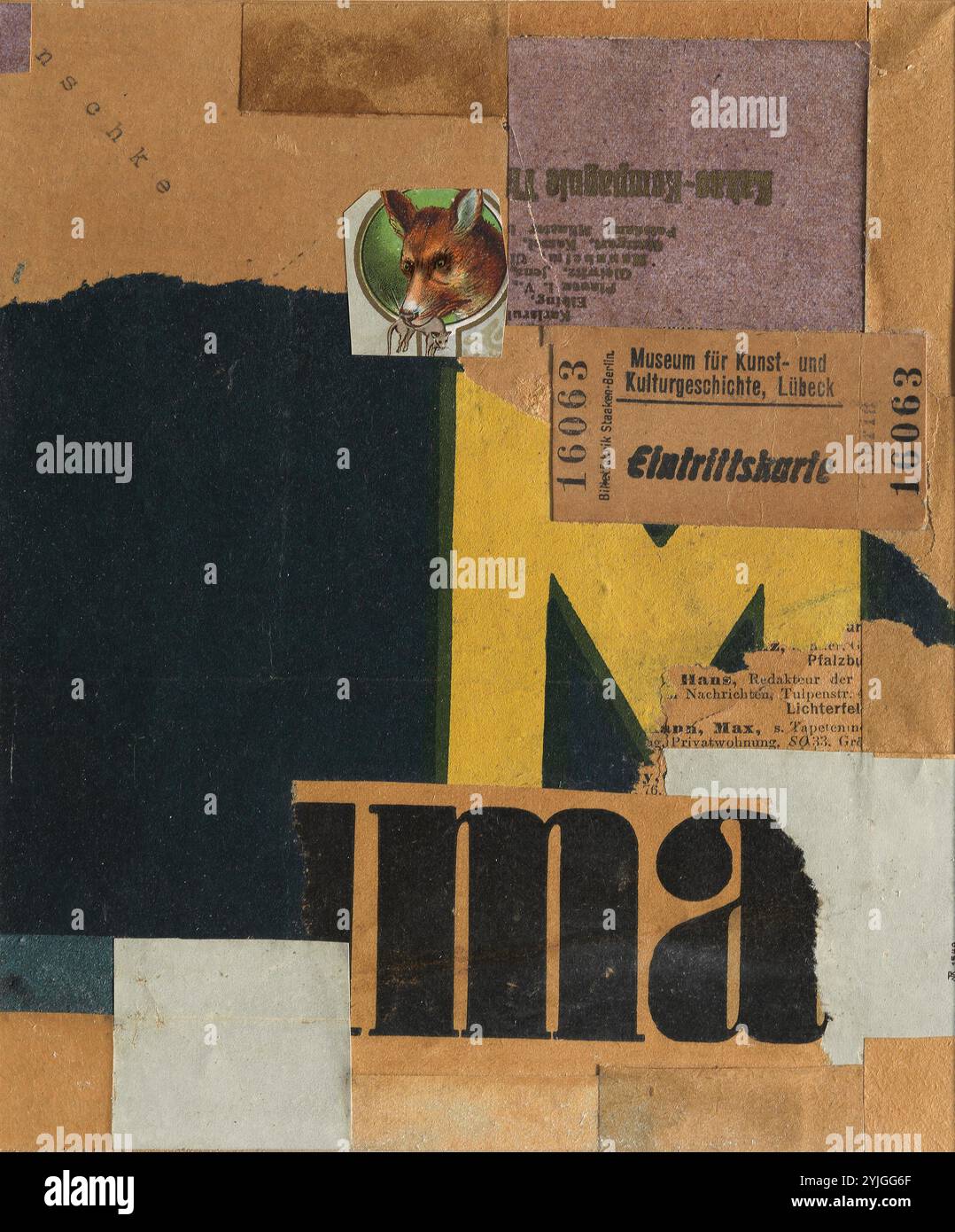 Kurt Schwitters (Hanover, 1887-Ambleside, 1948). Entrance Ticket (Mz ...