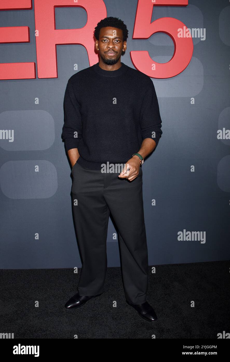 Daniel Adeosun arriving to the “September 5” Los Angeles Premiere held ...