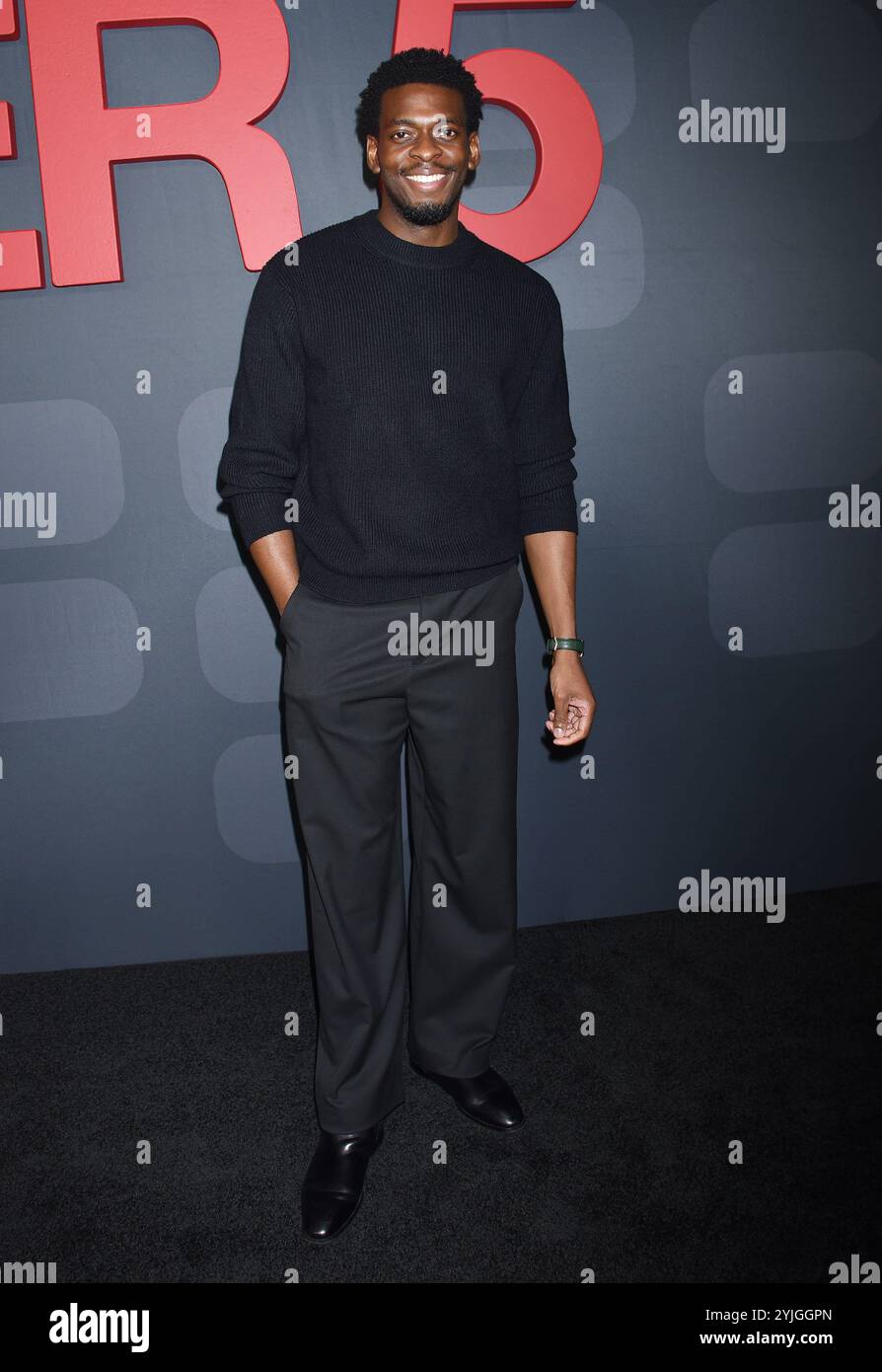 Daniel Adeosun arriving to the “September 5” Los Angeles Premiere held ...