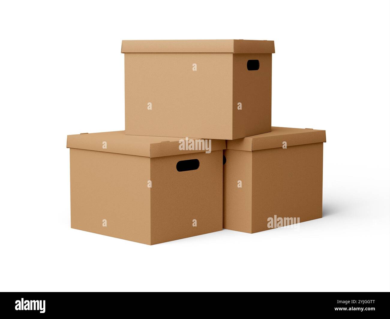 Boxes display in paper Cut Out Stock Images & Pictures - Alamy