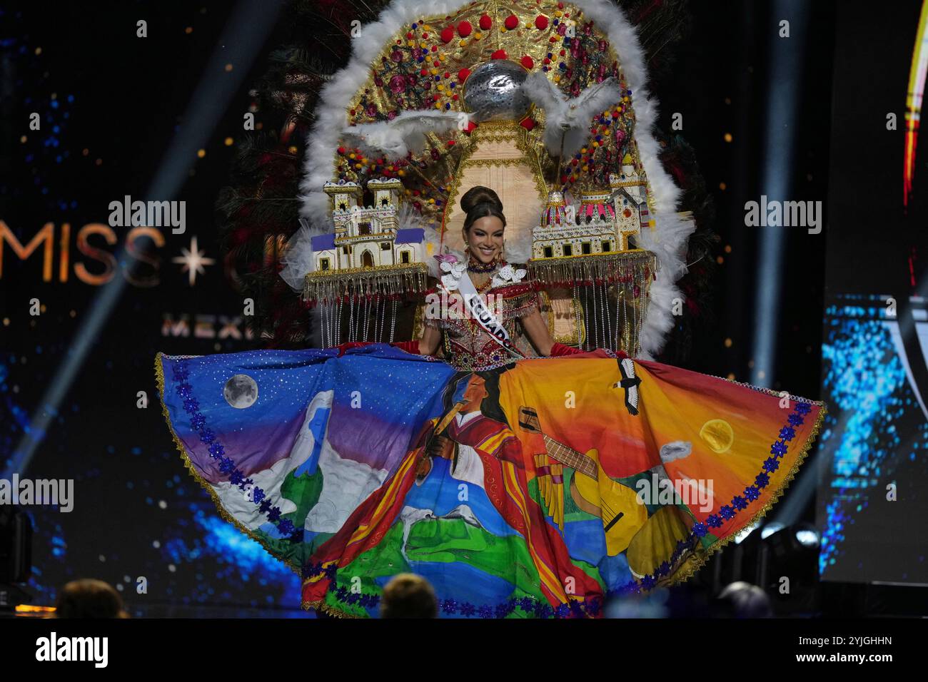 Miss Ecuador Mara Topić competes in the national costume competition at ...