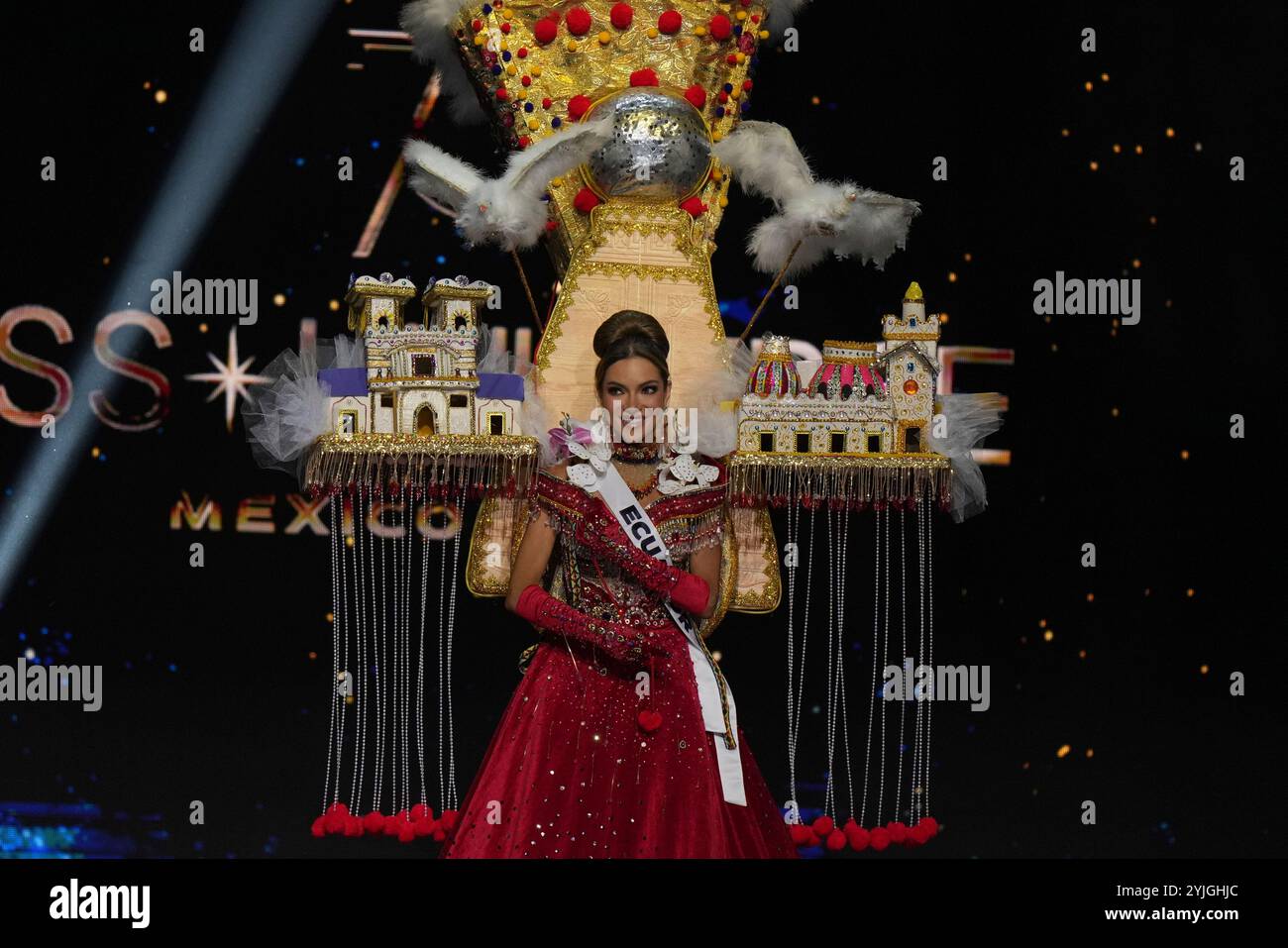 Miss Ecuador Mara Topić competes in the national costume competition at ...