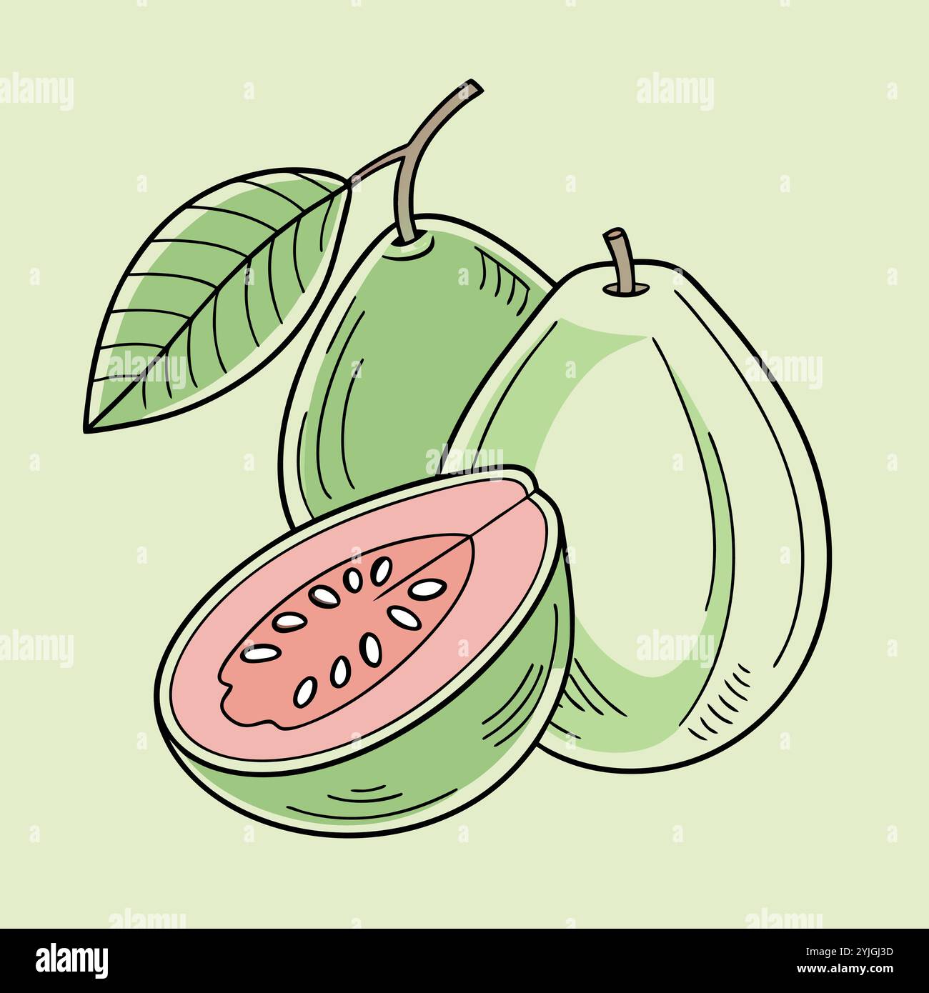 Delicious cut whole yellow Stock Vector Images - Alamy