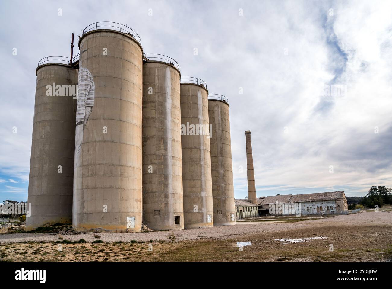 The historic cement works site (The Foundations) at Portland in the ...