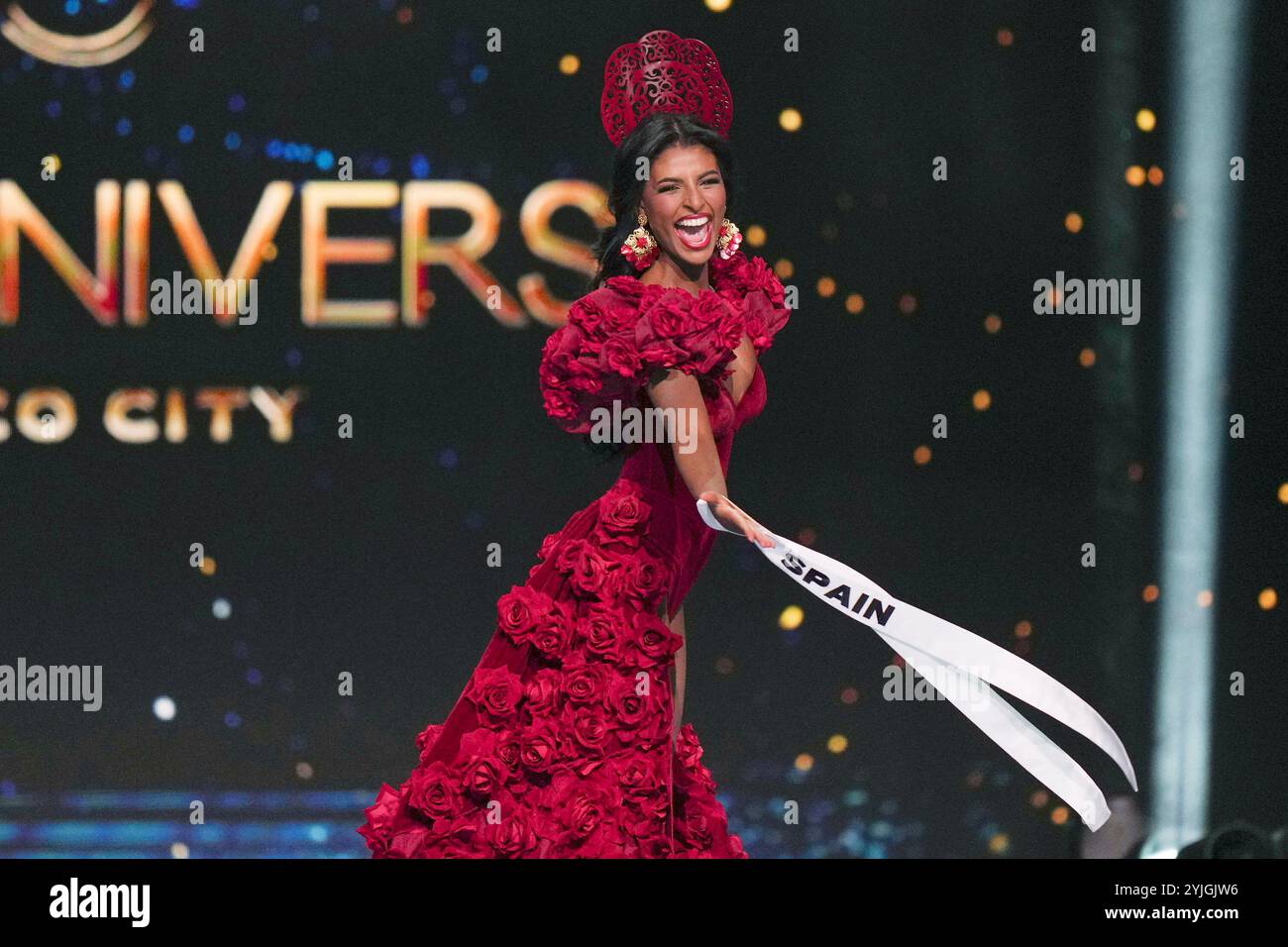 Miss Spain Michelle Jiménez competes in the national costume ...