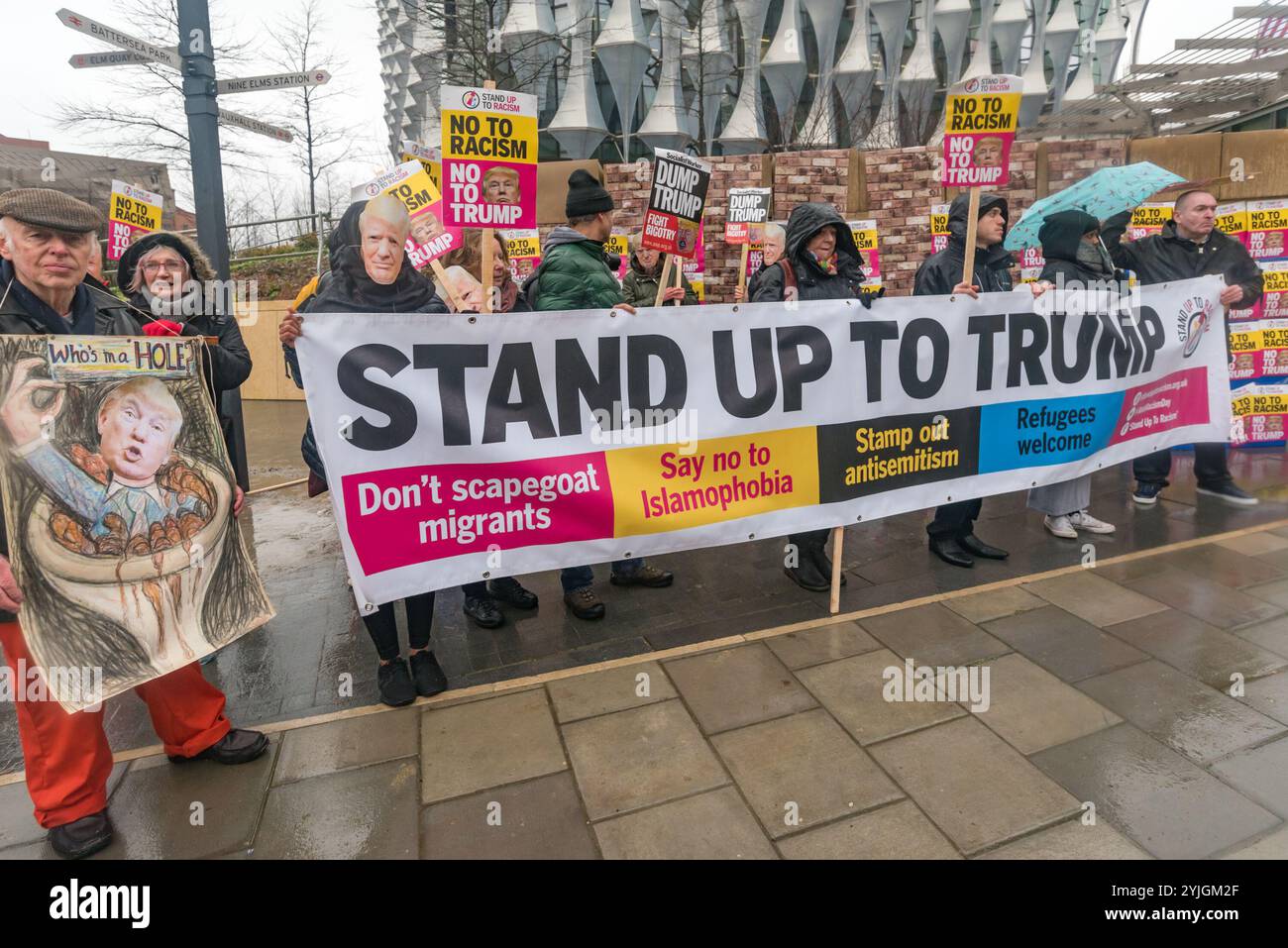 London, UK. 20th January 2018. Stand Up to Racism's protest, the first ...