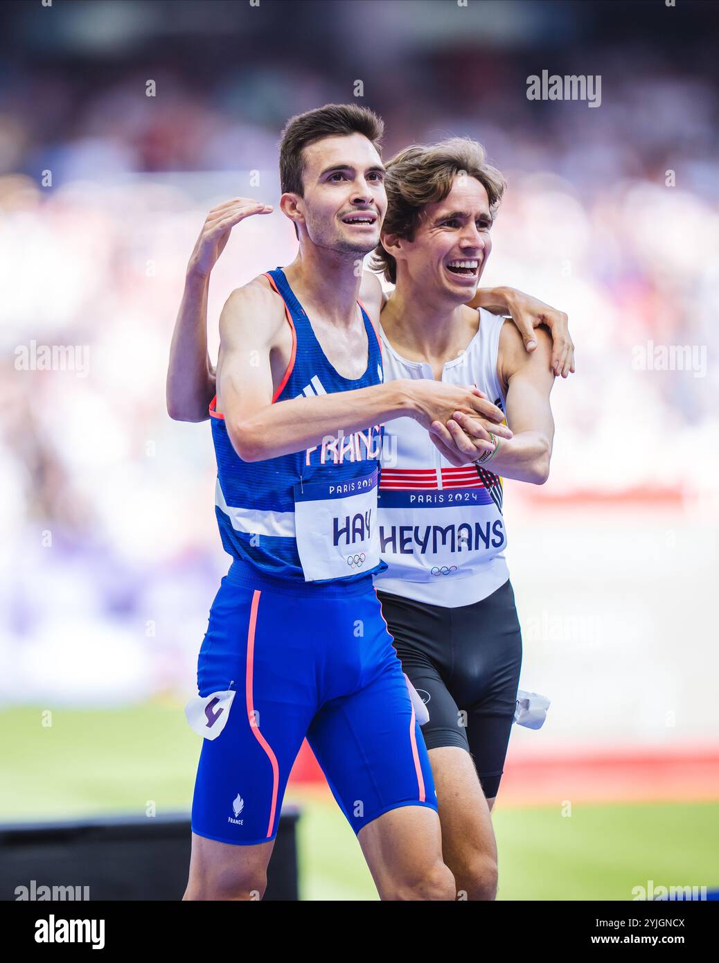 Elzan Bibić participating in the 5000 meters at the Paris 2024 Olympic ...