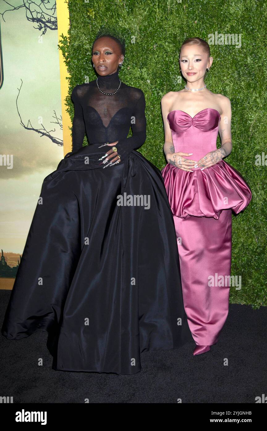 Cynthia Erivo und Ariana Grande bei der Premiere des Kinofilms Wicked ...