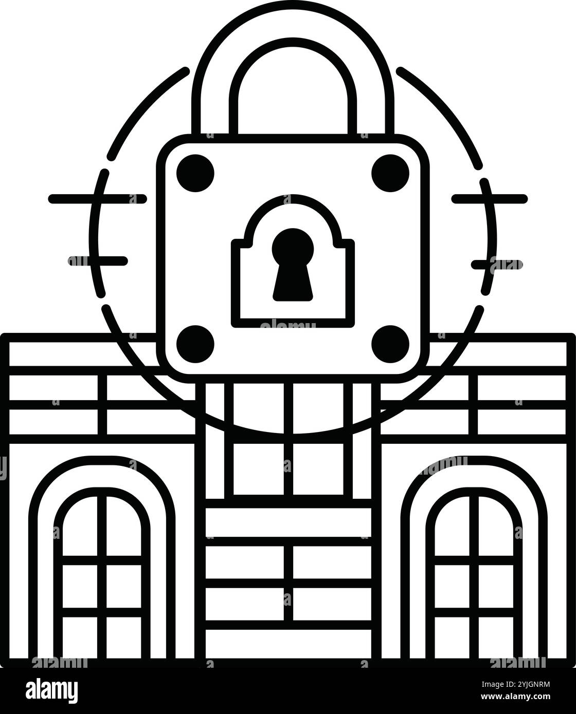 On a building Stock Vector Images - Alamy