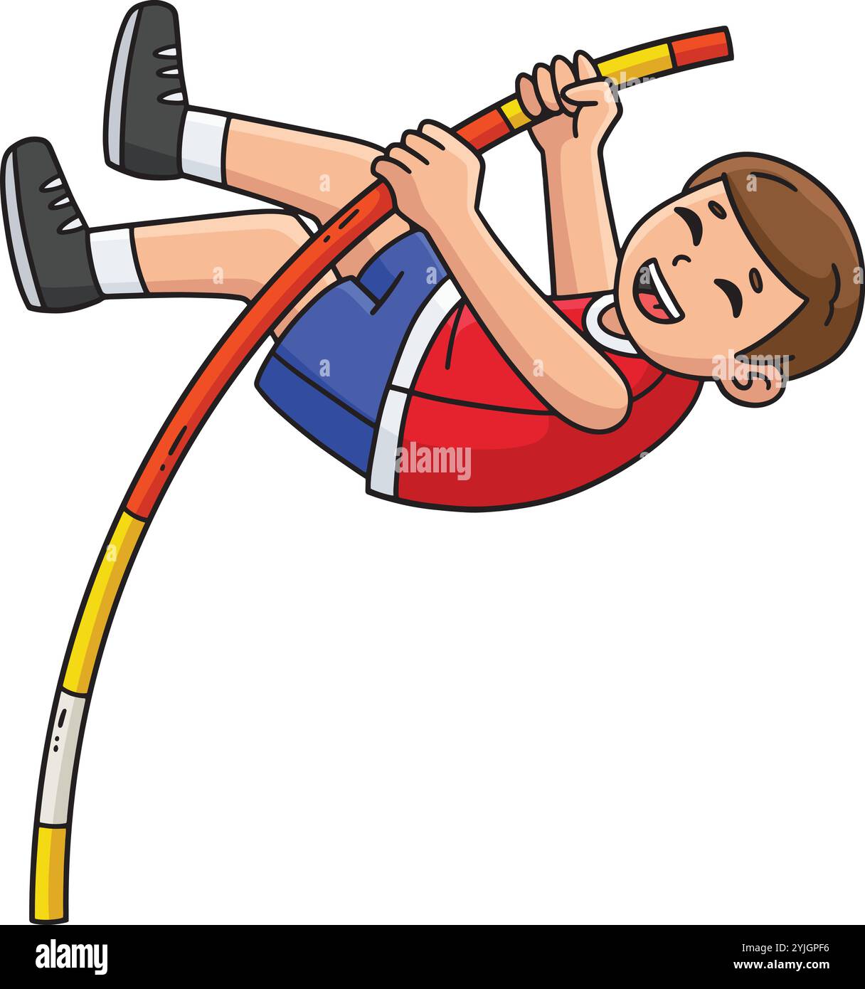 Pole vaulting drawing Stock Vector Images - Alamy