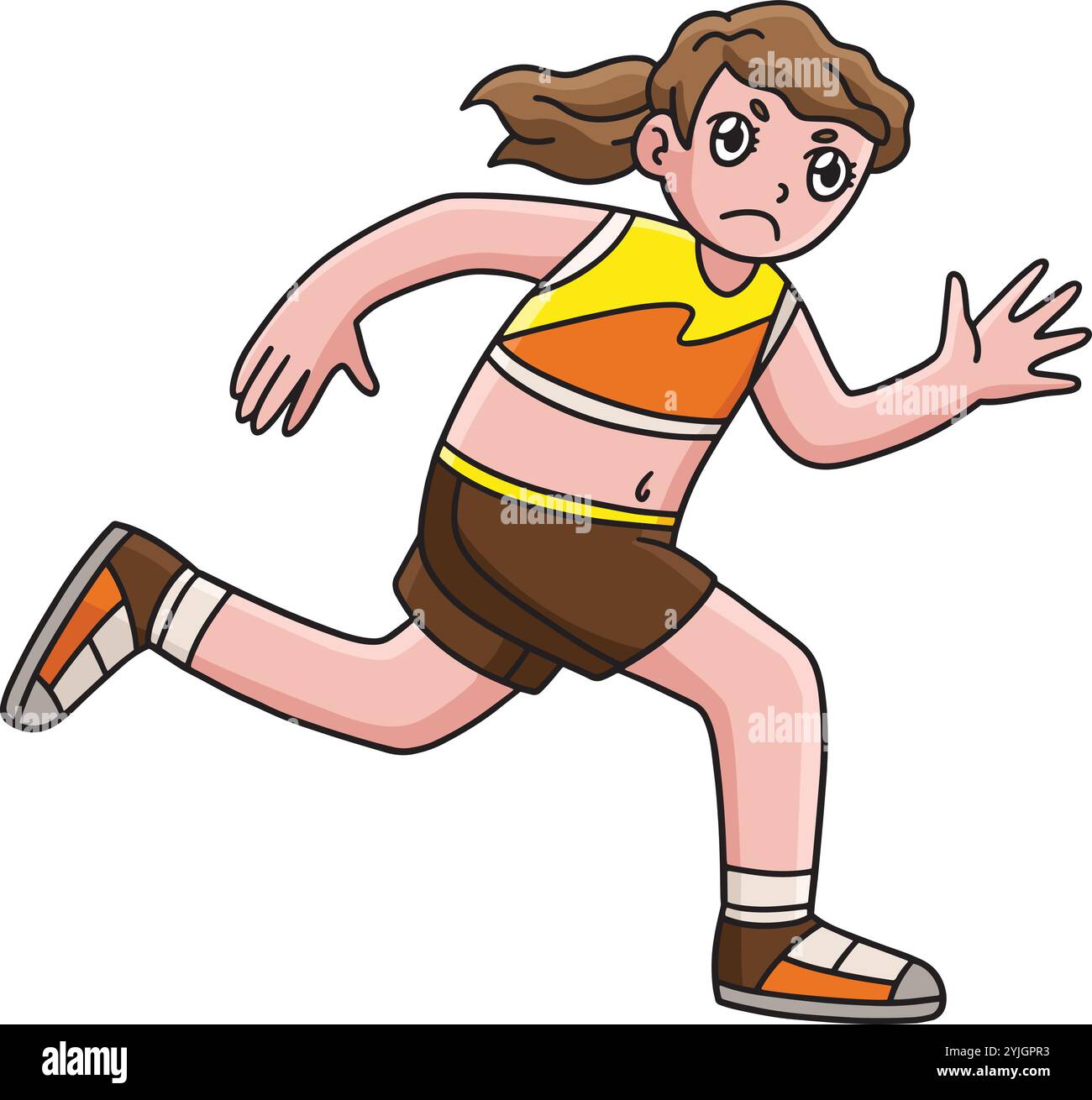 Female track field athlete Stock Vector Images - Alamy