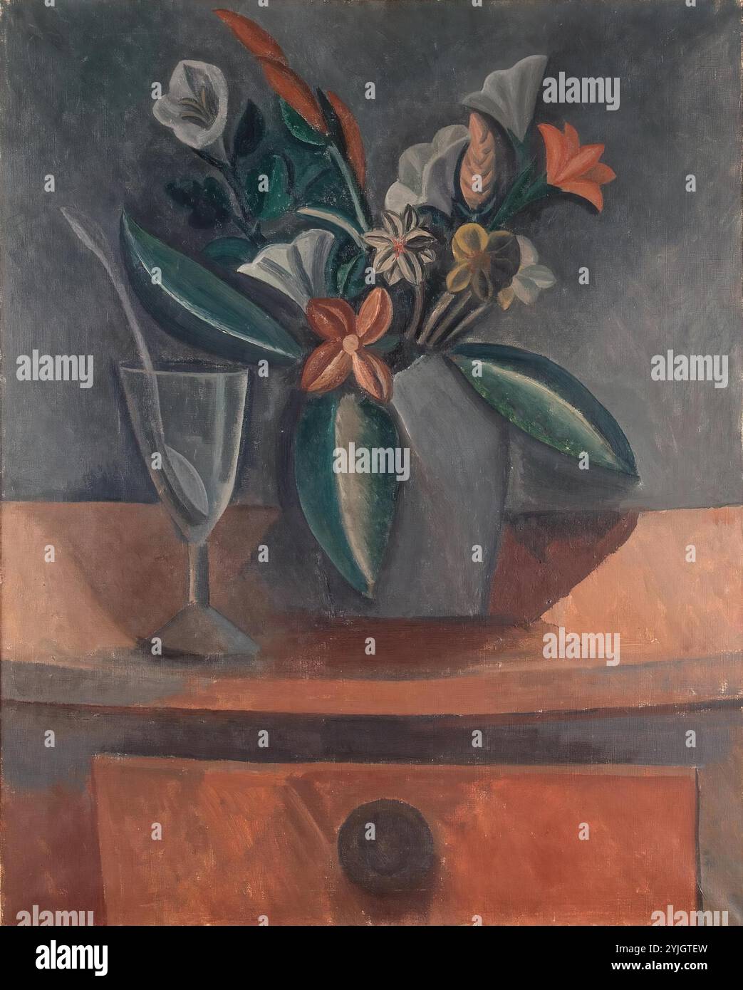 'Flowers in a Grey Jar'. France, 1908. Dimensions: 81x65 cm. Museum ...