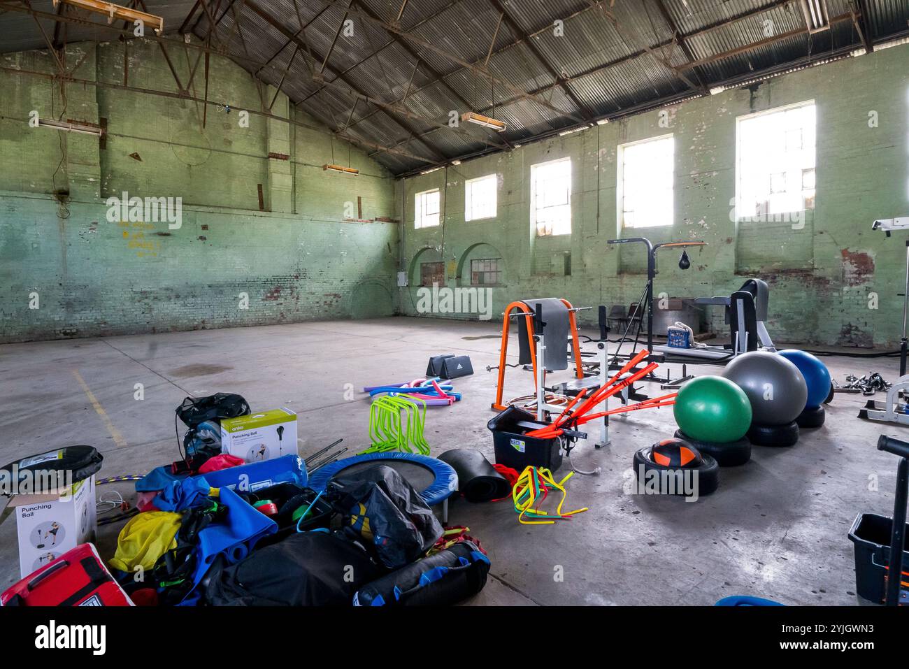 An exercise gym takes over one of the factory buildings at The ...