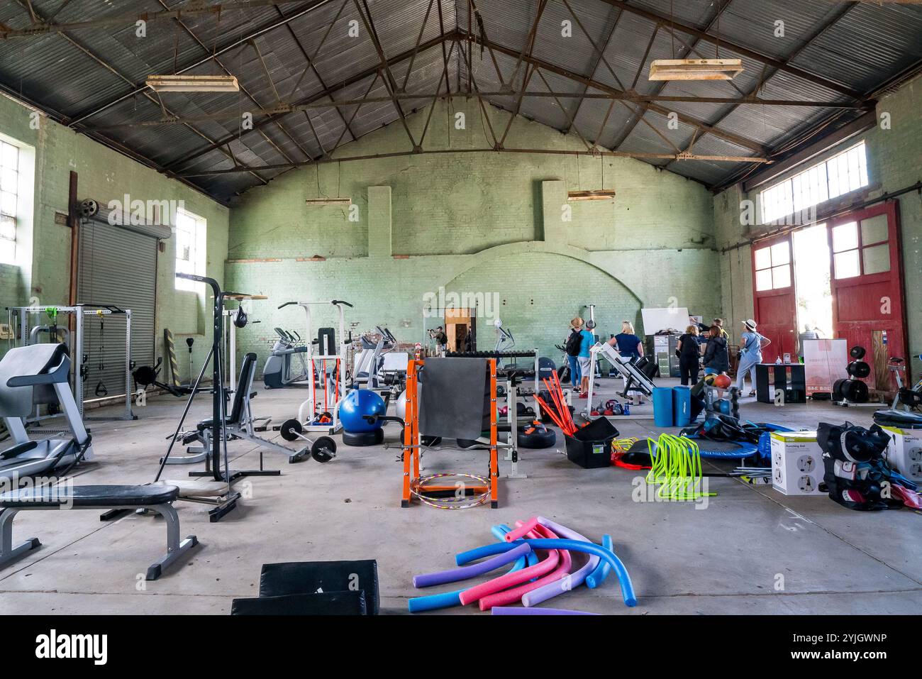 An exercise gym takes over one of the factory buildings at The ...