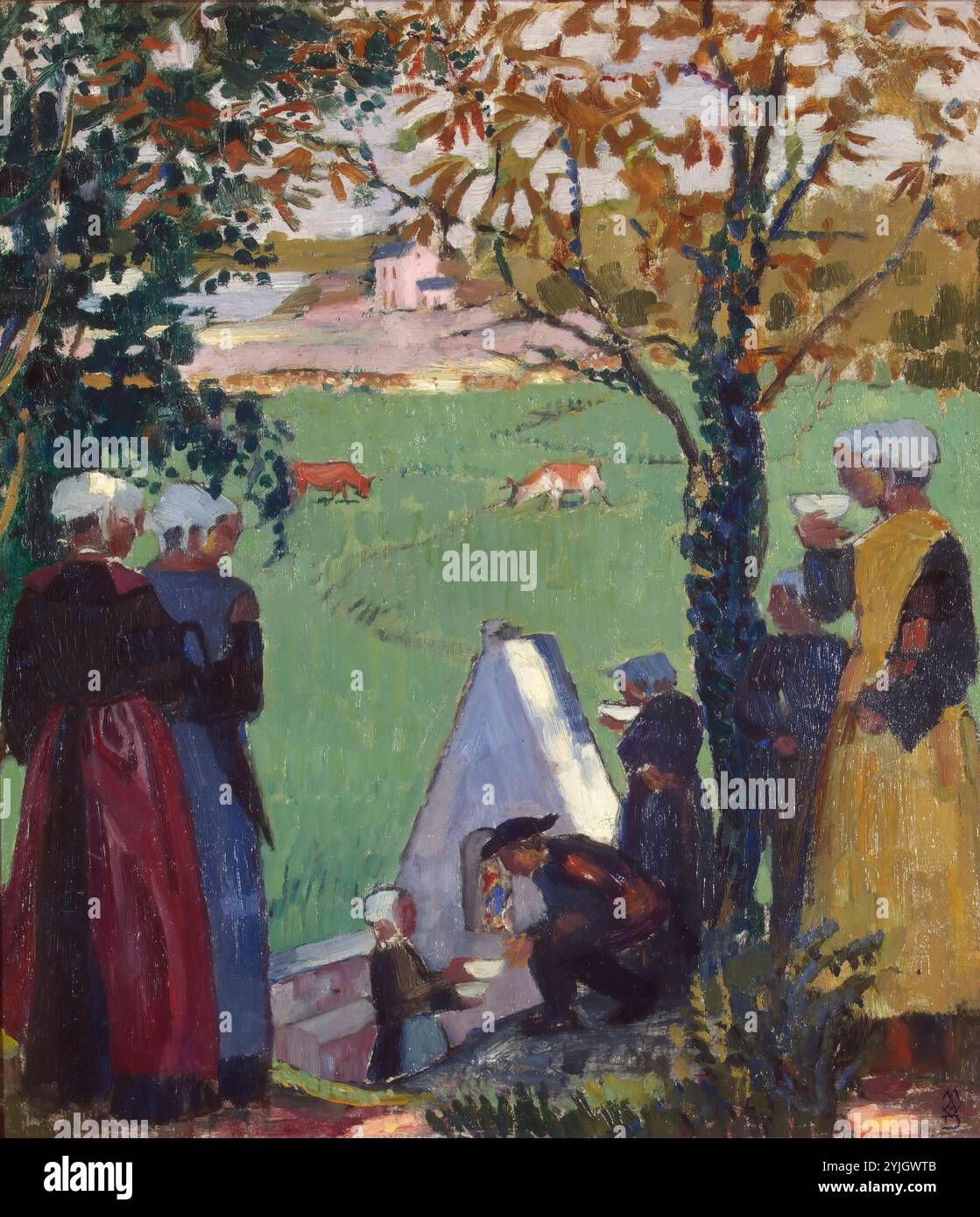 'Sacred Spring at Guidel'. France, Circa 1905. Dimensions: 39x34,5 cm ...