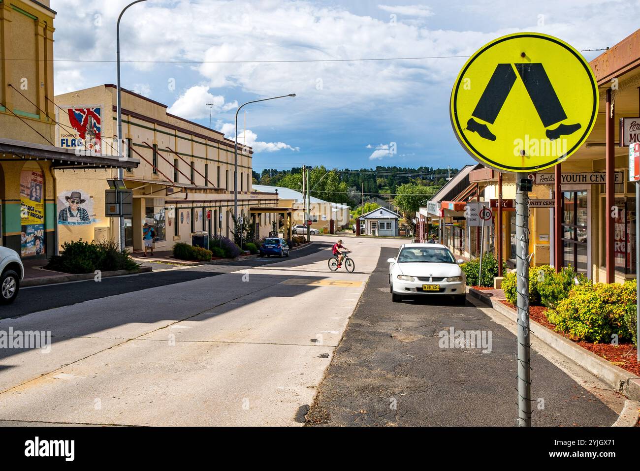 Historic street scene in the central west town of Portland NSW Stock ...