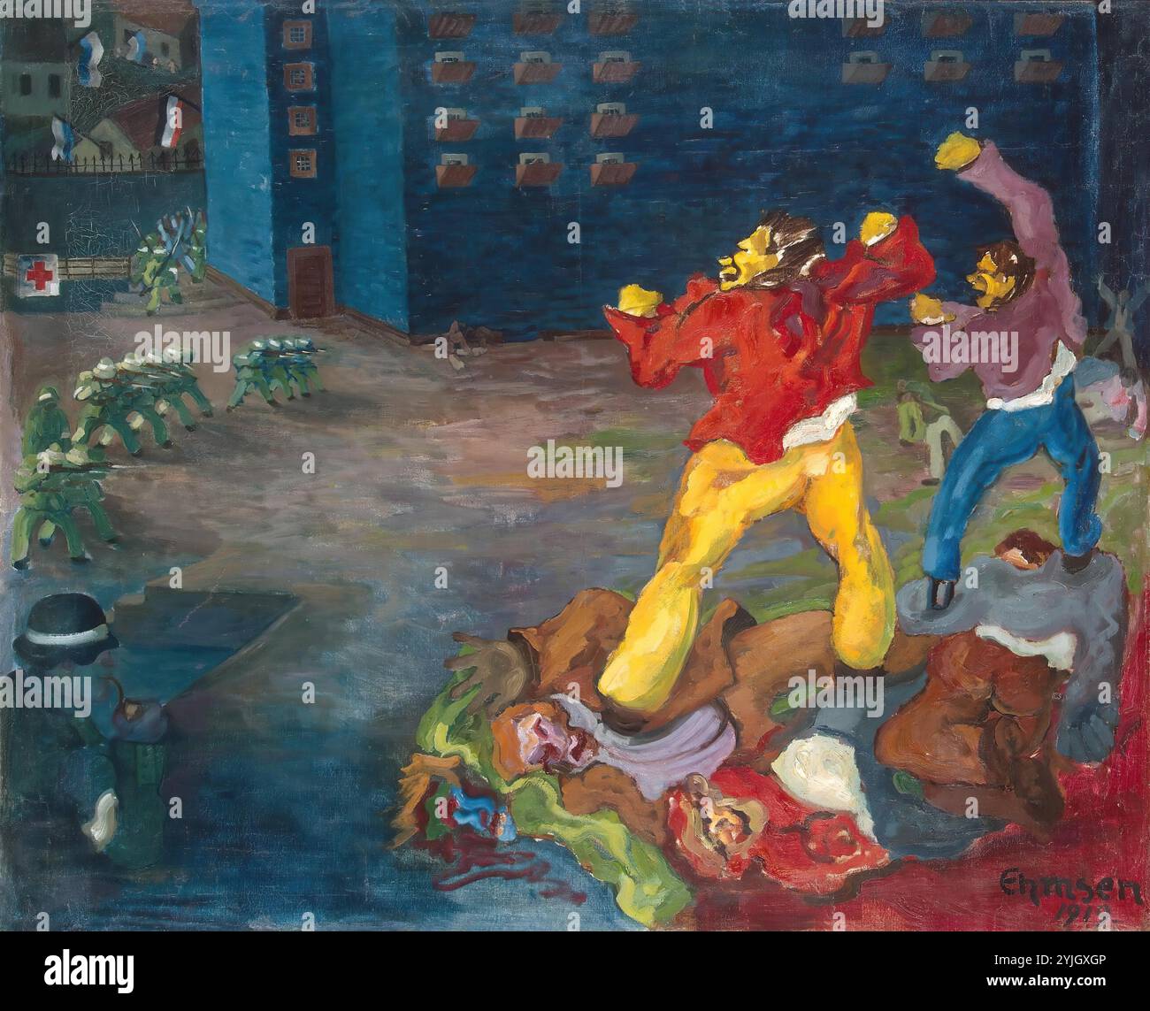 'Execution by Firing Squad (Red Jacket)'. Germany, 1919. Dimensions ...