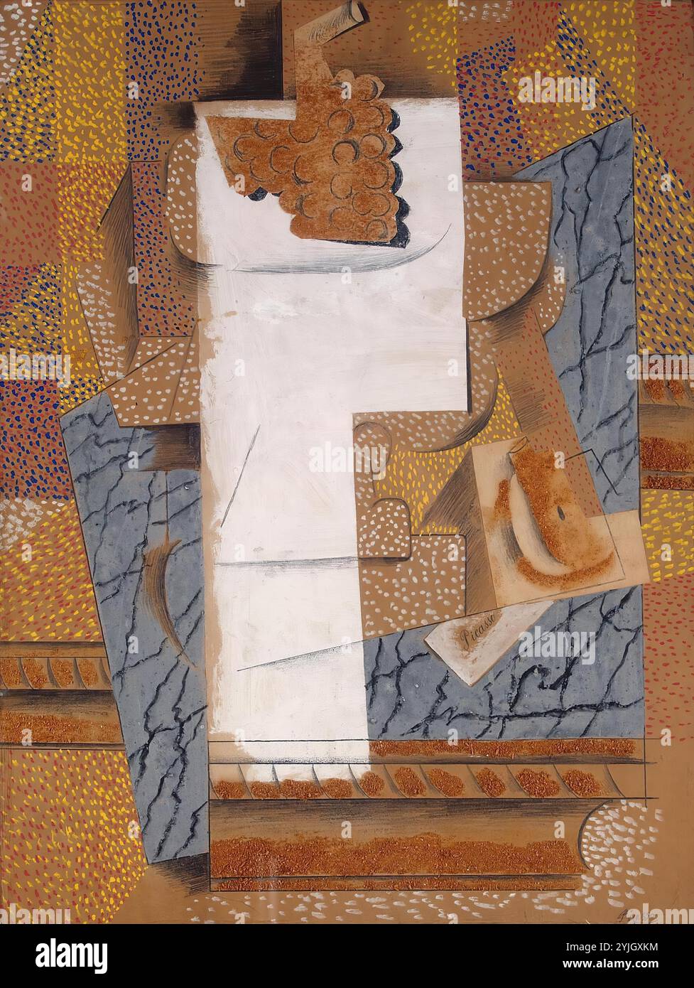 'Composition with a Bunch of Grapes and a Sliced Pear'. France, 1914 ...