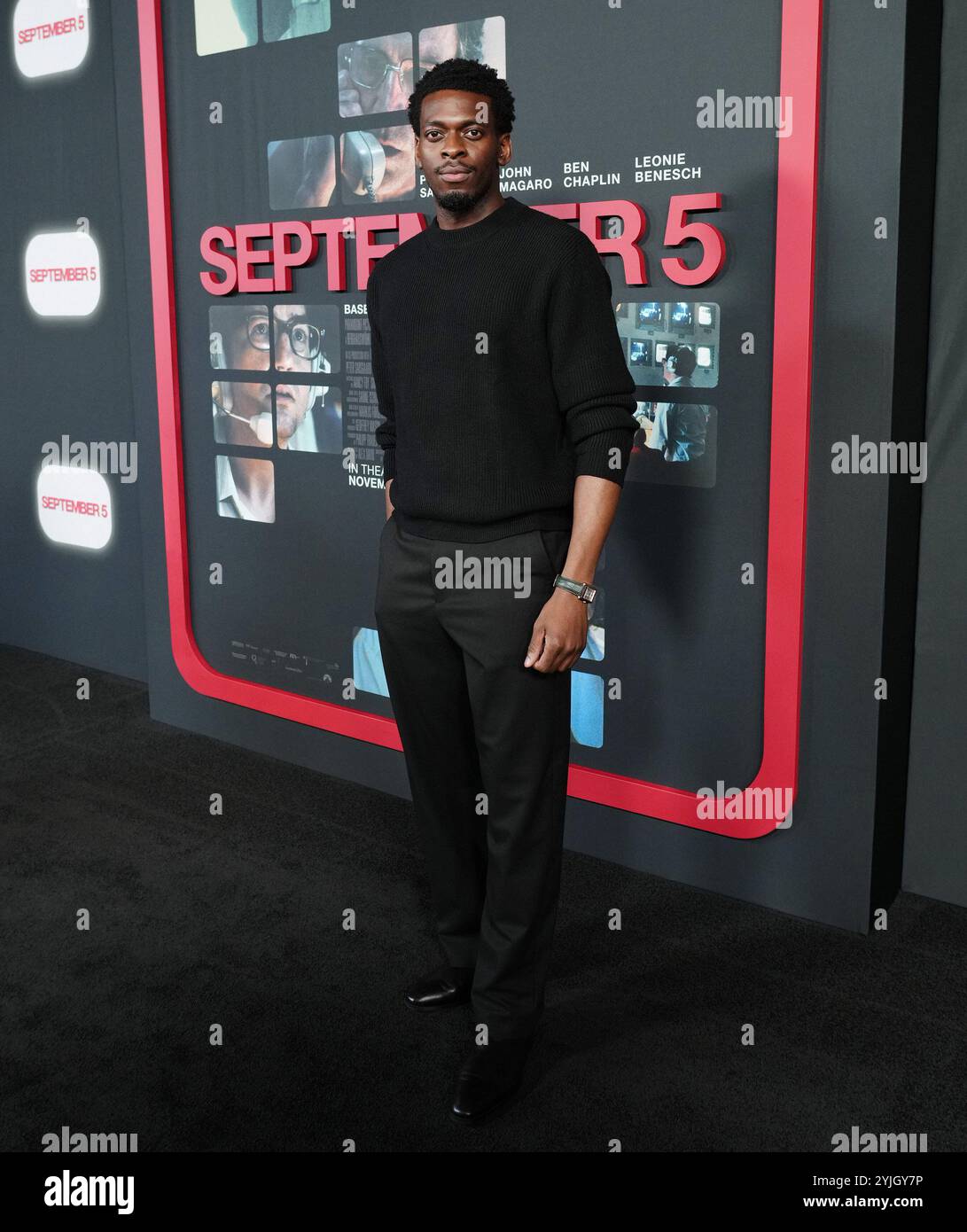 Los Angeles, USA. 14th Nov, 2024. Daniel Adeosun arrives at the ...
