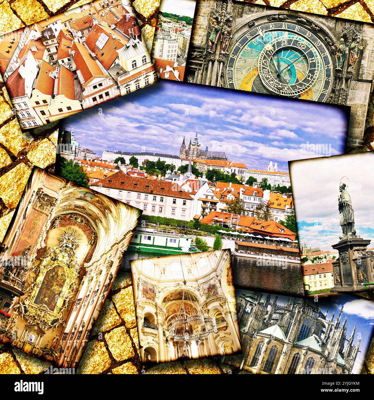 Creative abstract collage panorama hi-res stock photography and images ...