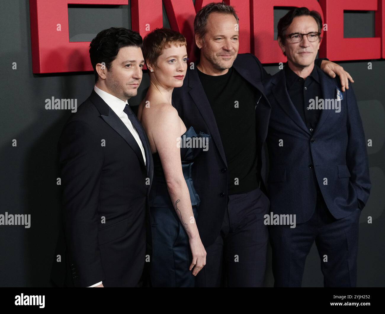 Los Angeles, USA. 14th Nov, 2024. (L-R) SEPTEMBER 5 Cast - John Magaro ...