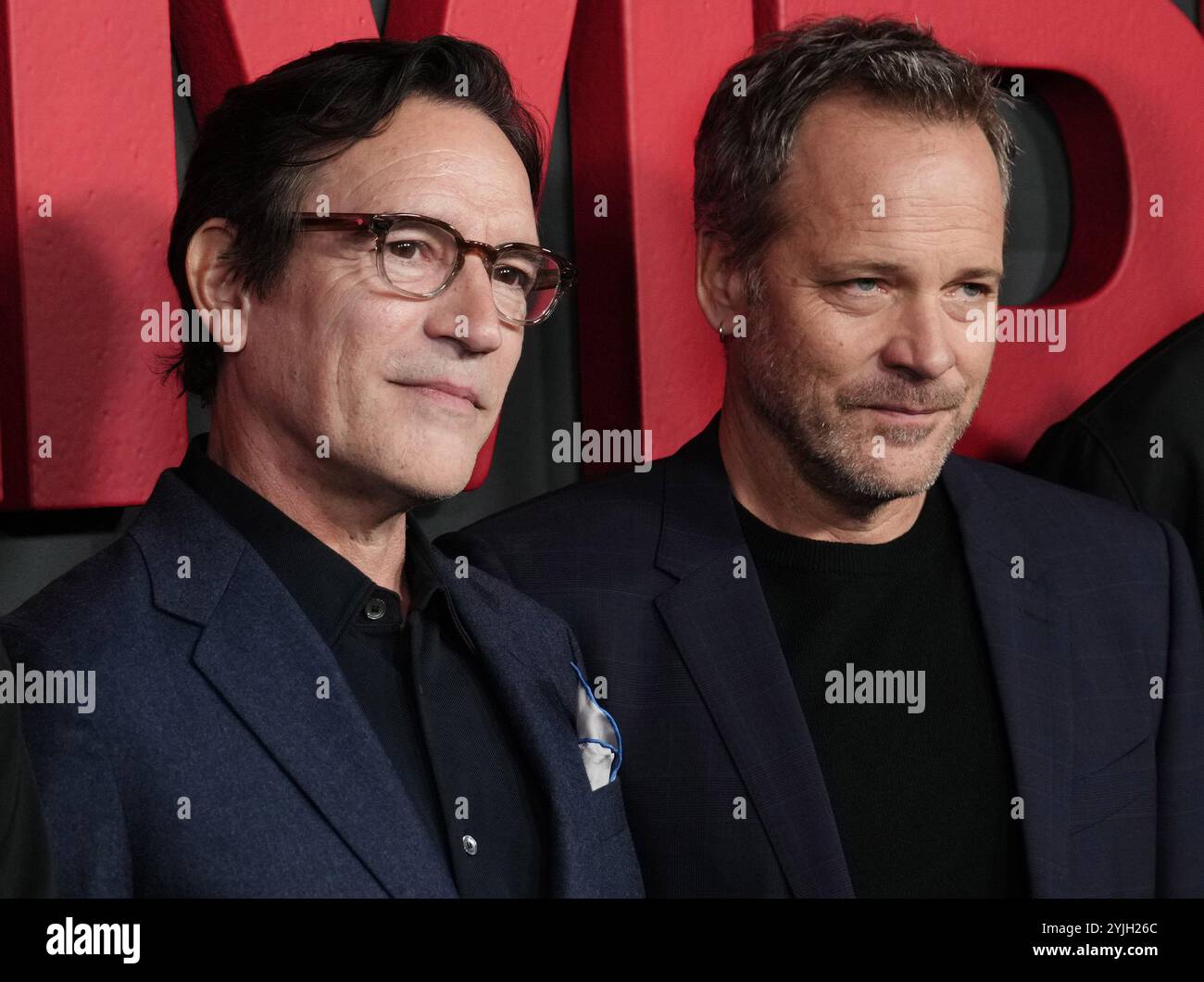 Los Angeles, USA. 14th Nov, 2024. (L-R) Ben Chaplin and Peter Sarsgaard ...