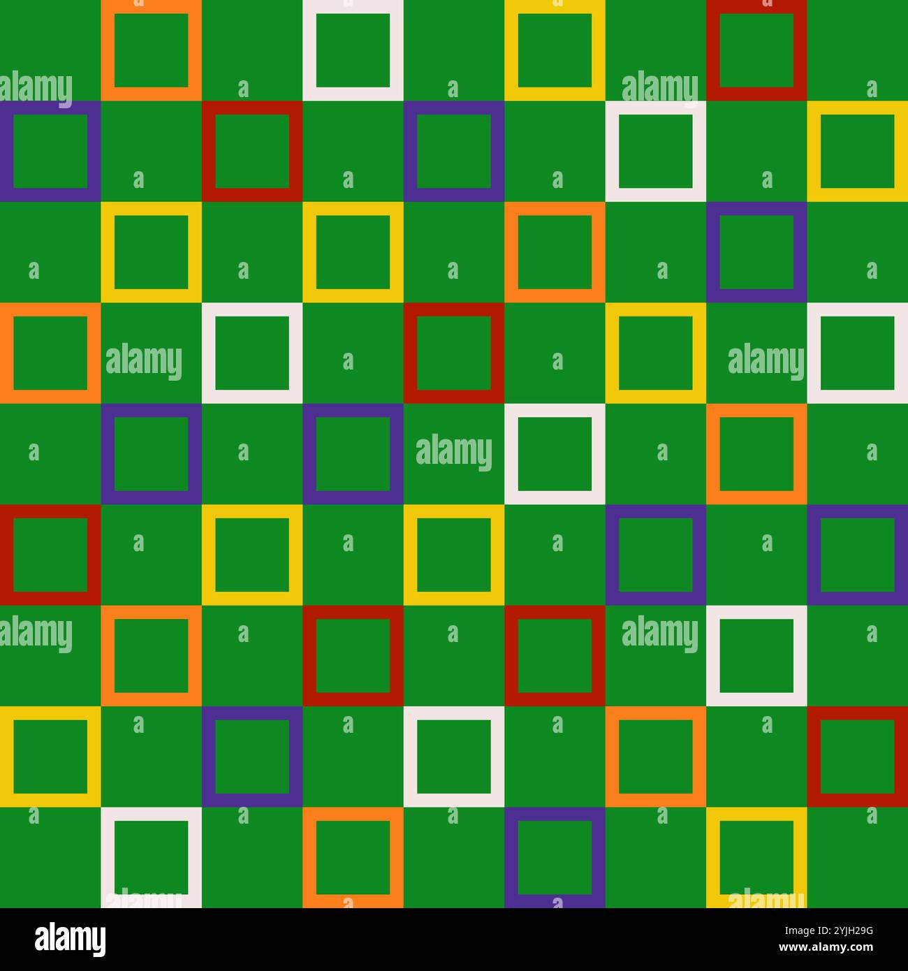 Seamless check grid linear pattern in festive Xmas and New Year colors ...
