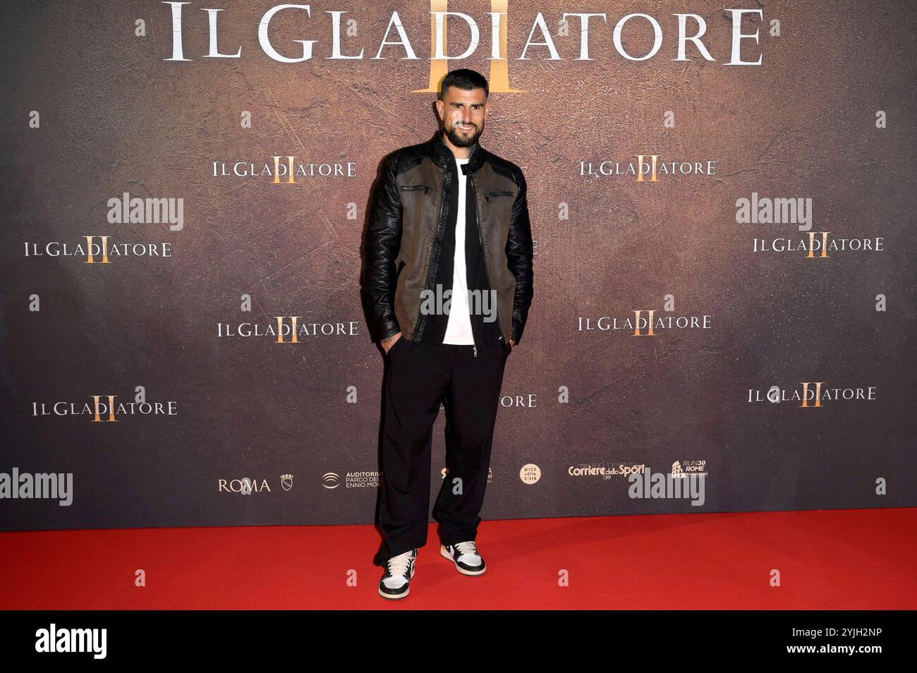 Christian Massella attends at red carpet of Il Gladiatore II movie at ...