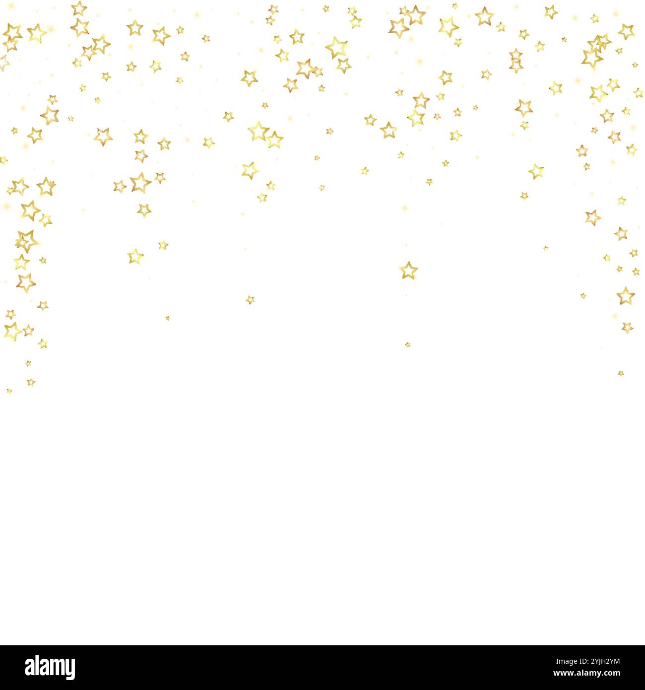 Christmas spirit. Scattered falling stars. Festive christmas confetty ...