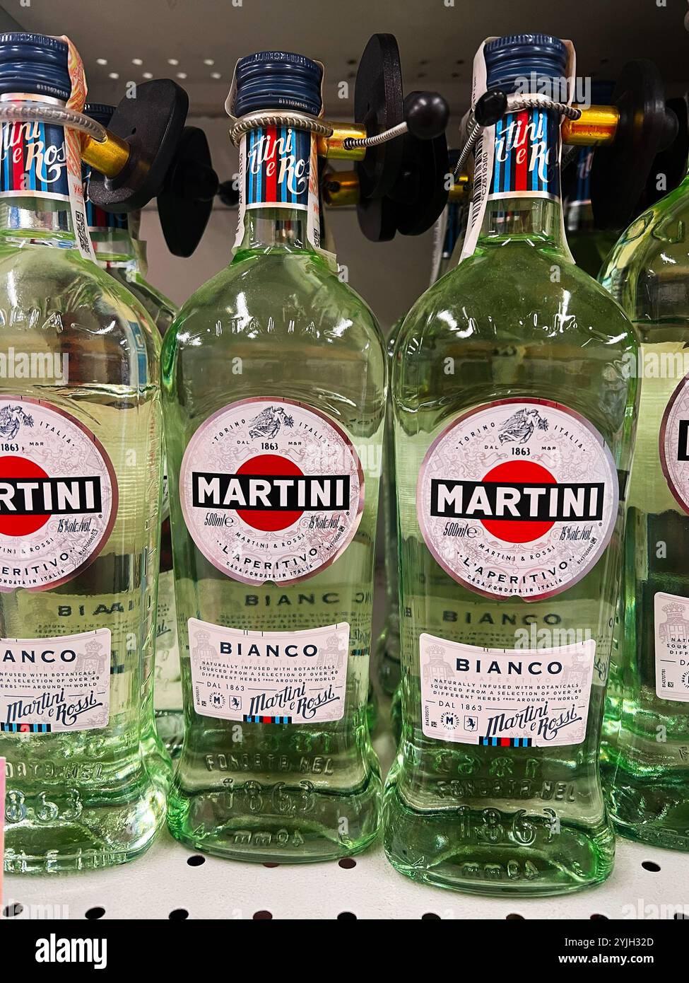 Kyiv, Ukraine - November 14, 2024: Close-up image of Martini Bianco ...