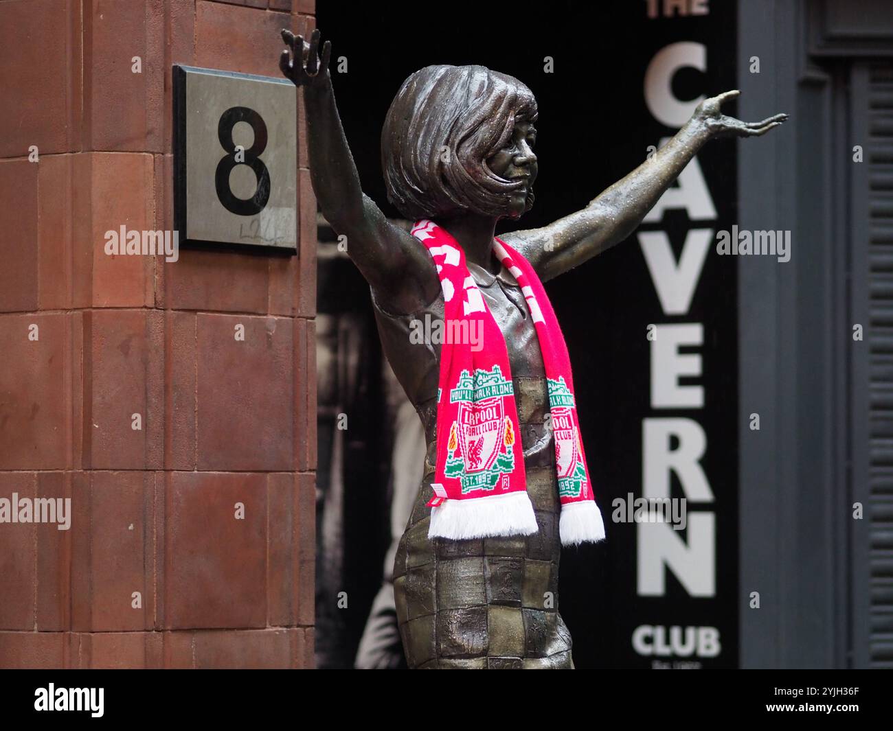 The statue of Cilla Black beside the Cavern in Mathew street Liverpool ...
