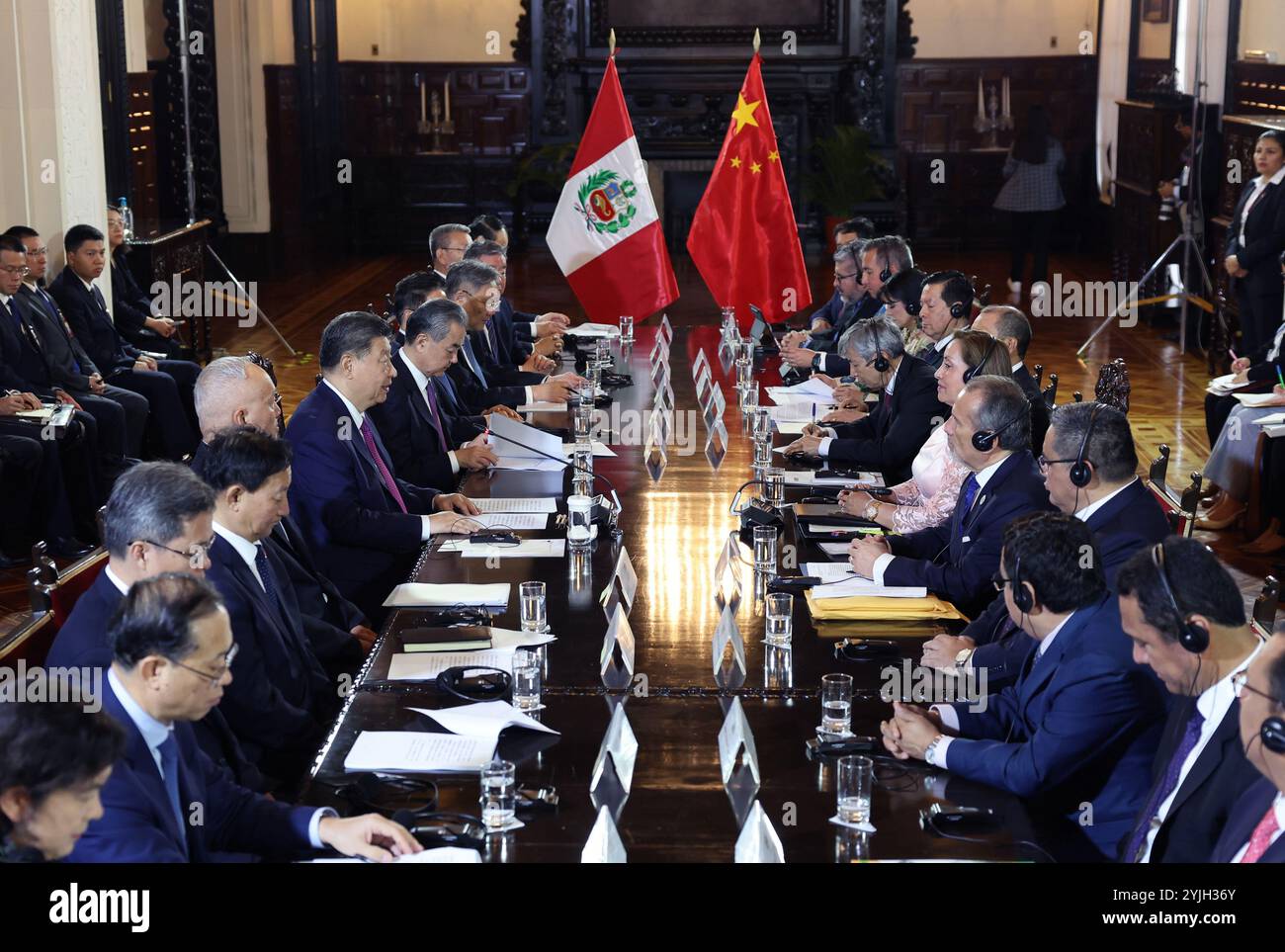 Lima, Peru. 14th Nov, 2024. Chinese President Xi Jinping holds talks ...
