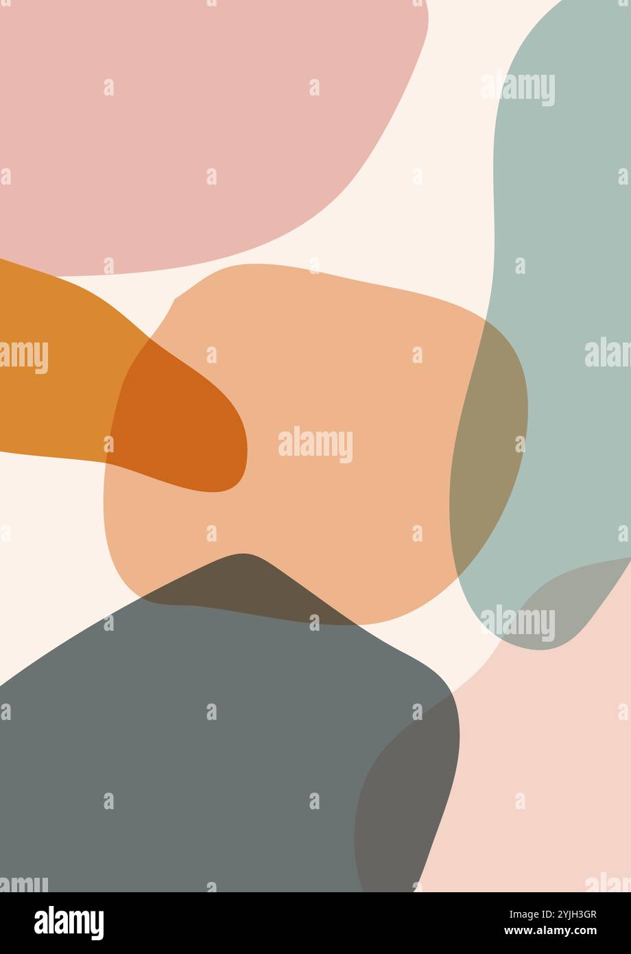 abstract background with an organic shapes design Stock Vector Image ...