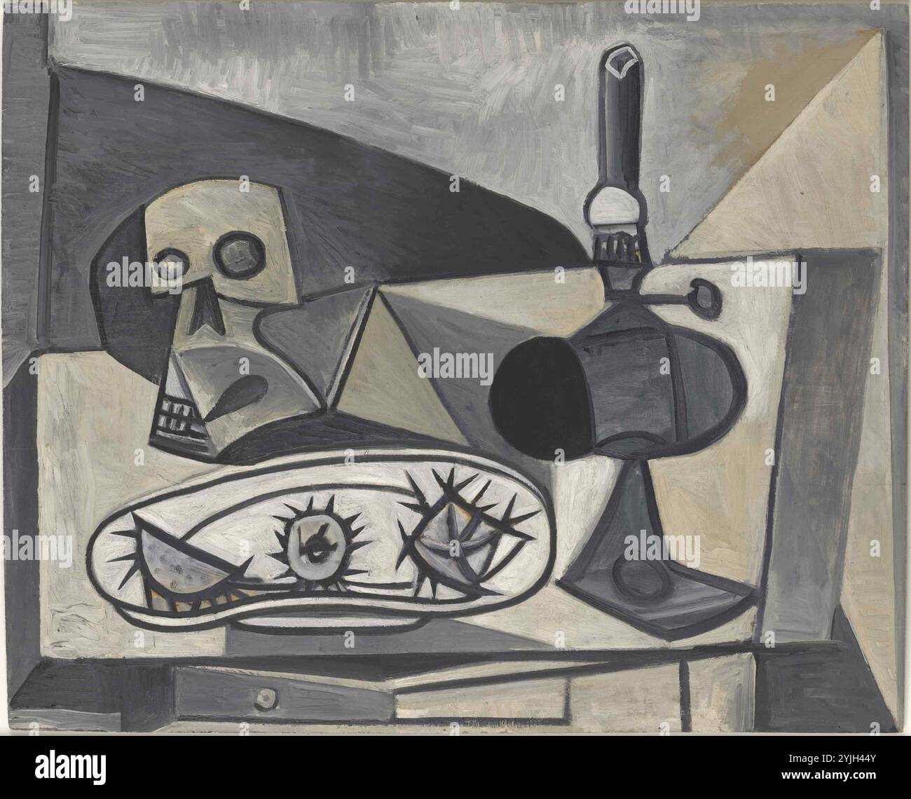 Skull, Sea Urchins and Lamp on a Table. Museum: Musée Picasso, Paris ...