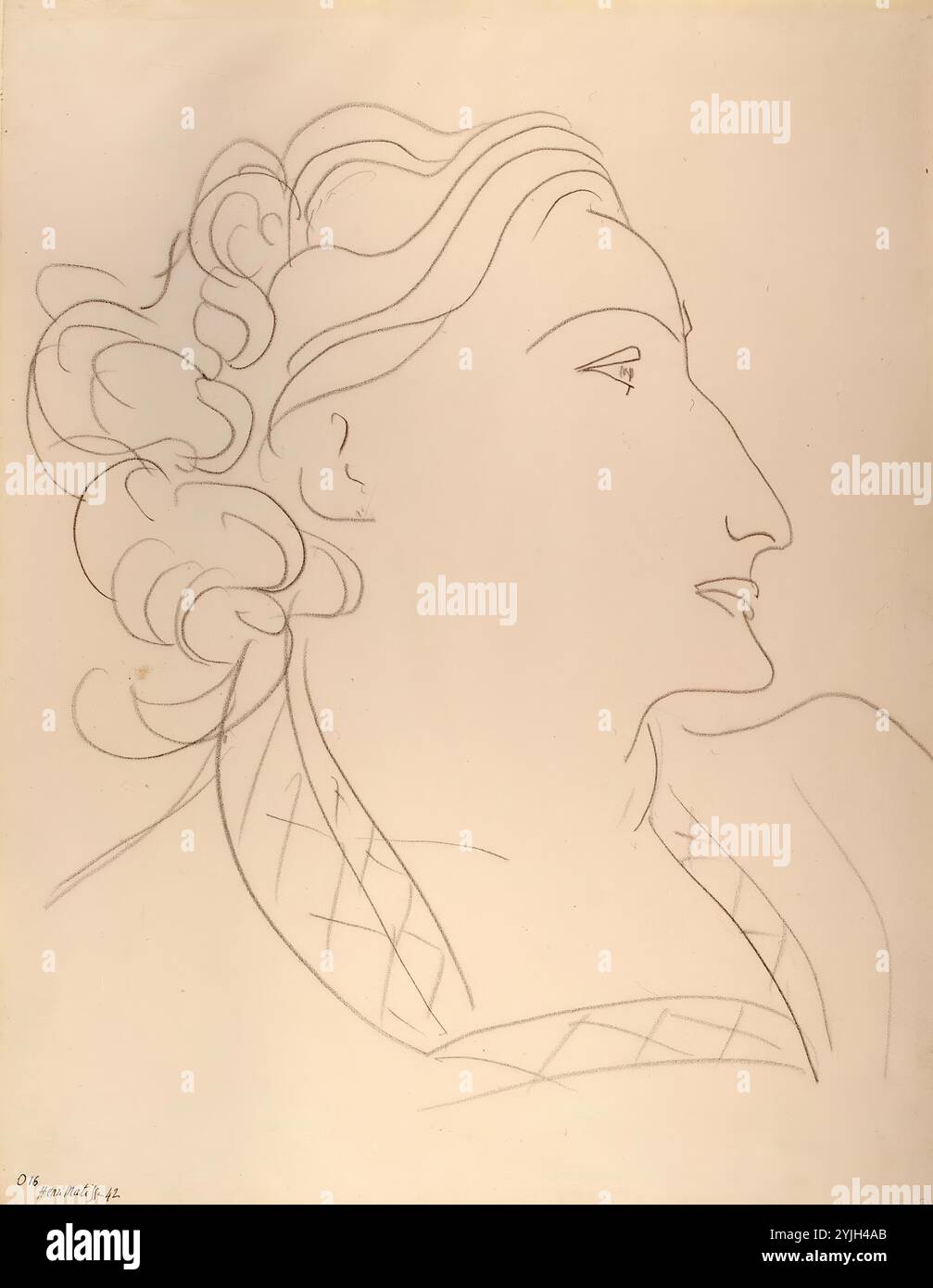 'Woman in Profile (Portrait of Lydia Delectorskaya)'. France, 1942 ...