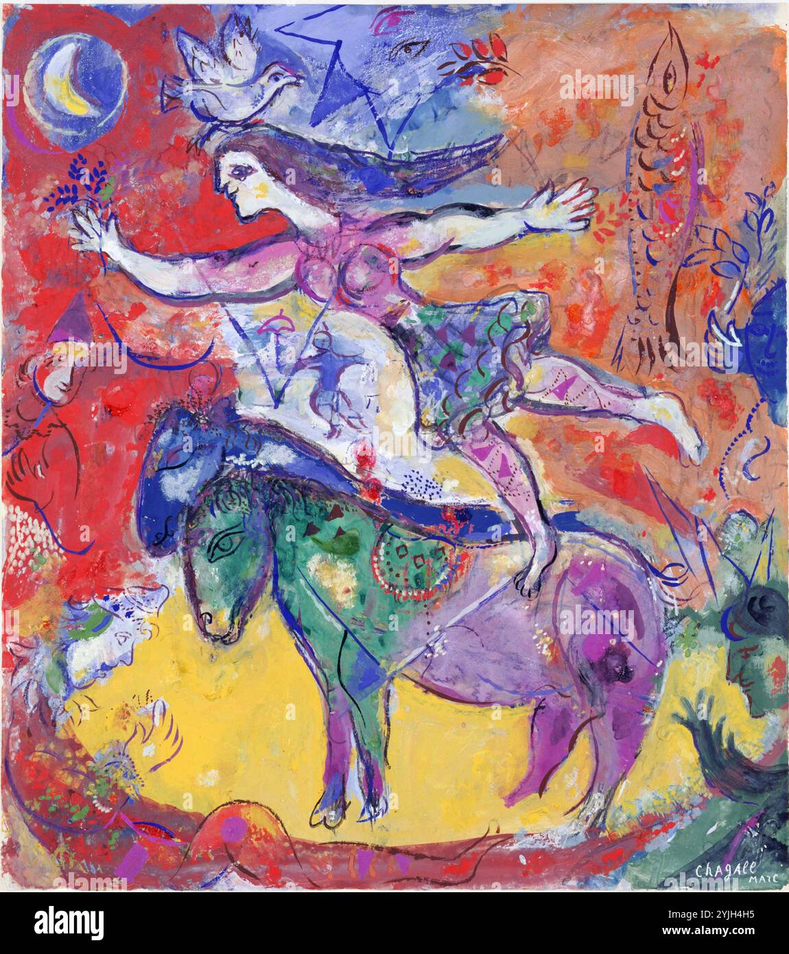 Circus. Museum: Pola Museum of Art. Author: MARC CHAGALL Stock Photo ...