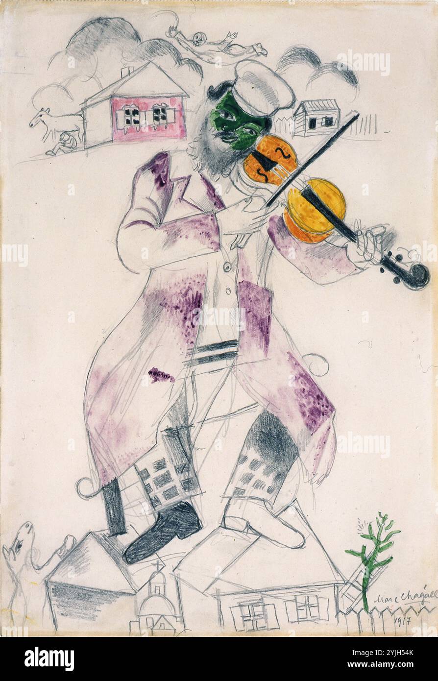 Music (Jewish Theatre). Museum: PRIVATE COLLECTION. Author: MARC ...