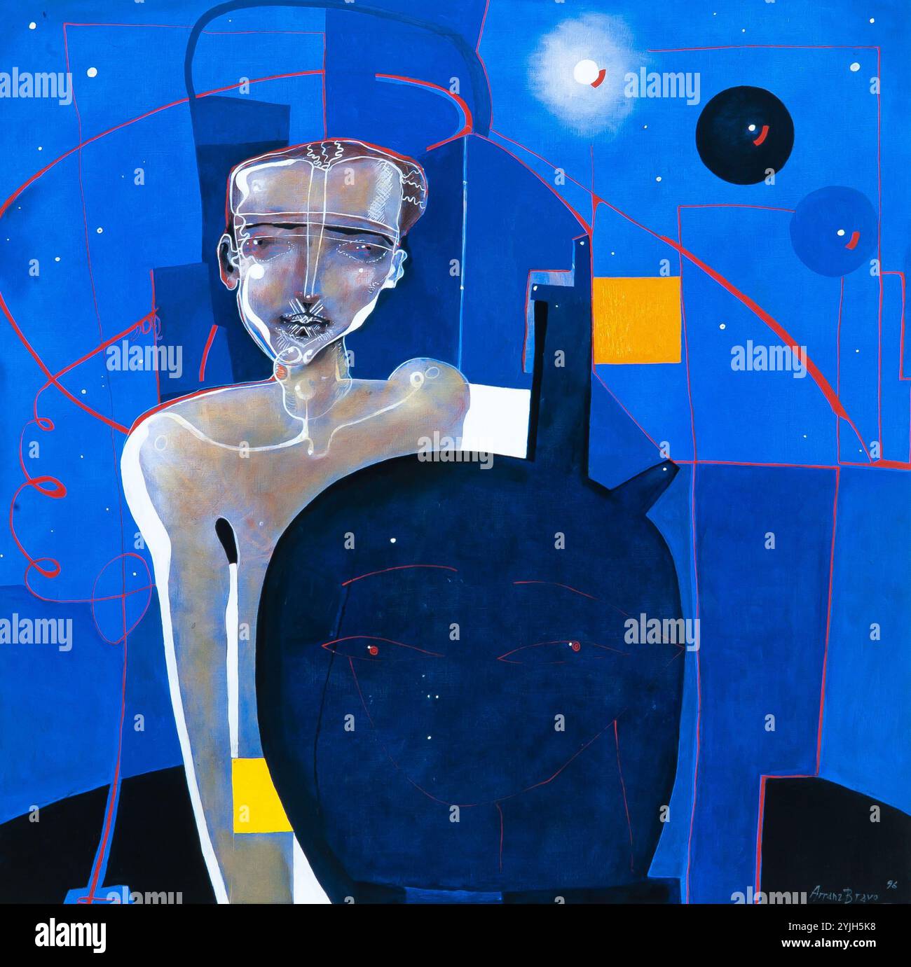 Eduardo Arranz-Bravo / 'Travis Bombardo, Sky', 1996, Oil on canvas ...