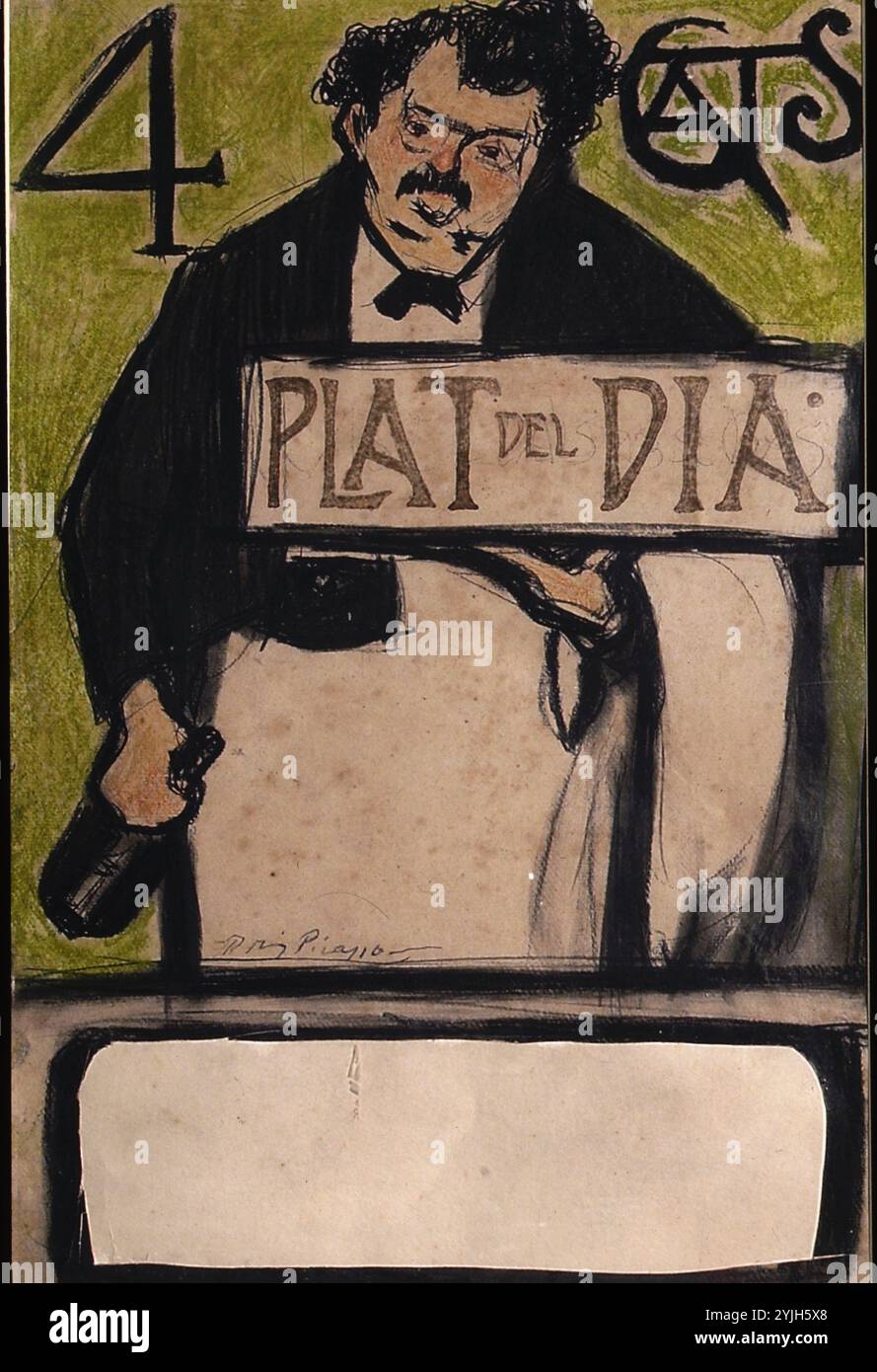 Menu for the Quatre Gats, Dish of the Day. Museum: Hunt Museum ...