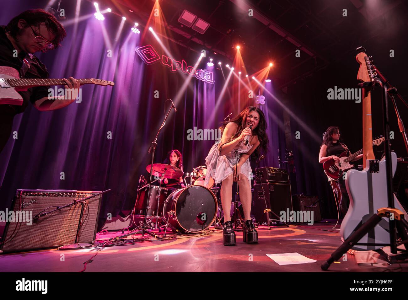 Barcelona, Spain. 2024.11.14. Pom Pom Squad band perform on stage at ...