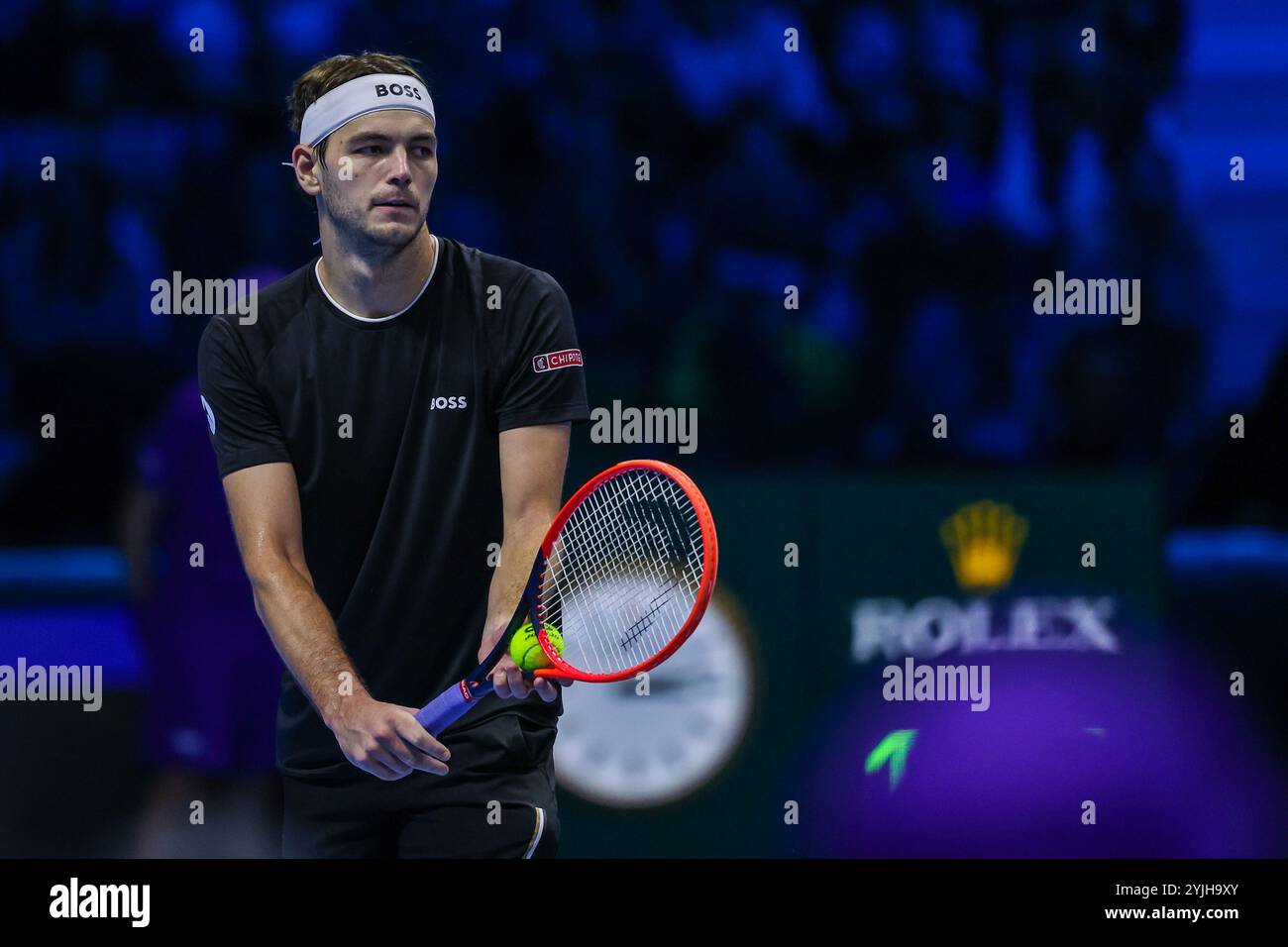 Taylor Fritz of United States seen in actions during Men's Singles ...
